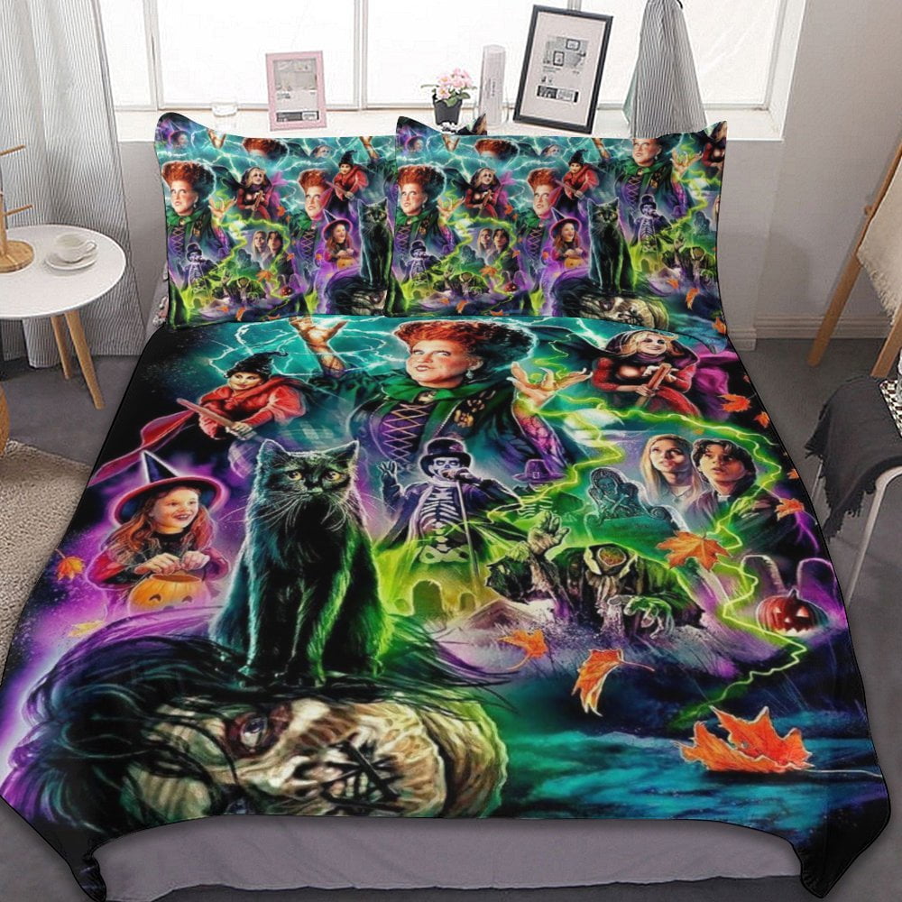 Hocus Pocus 3-Piece Bedding Set Warm And Comfortable Soft Duvet Cover ...