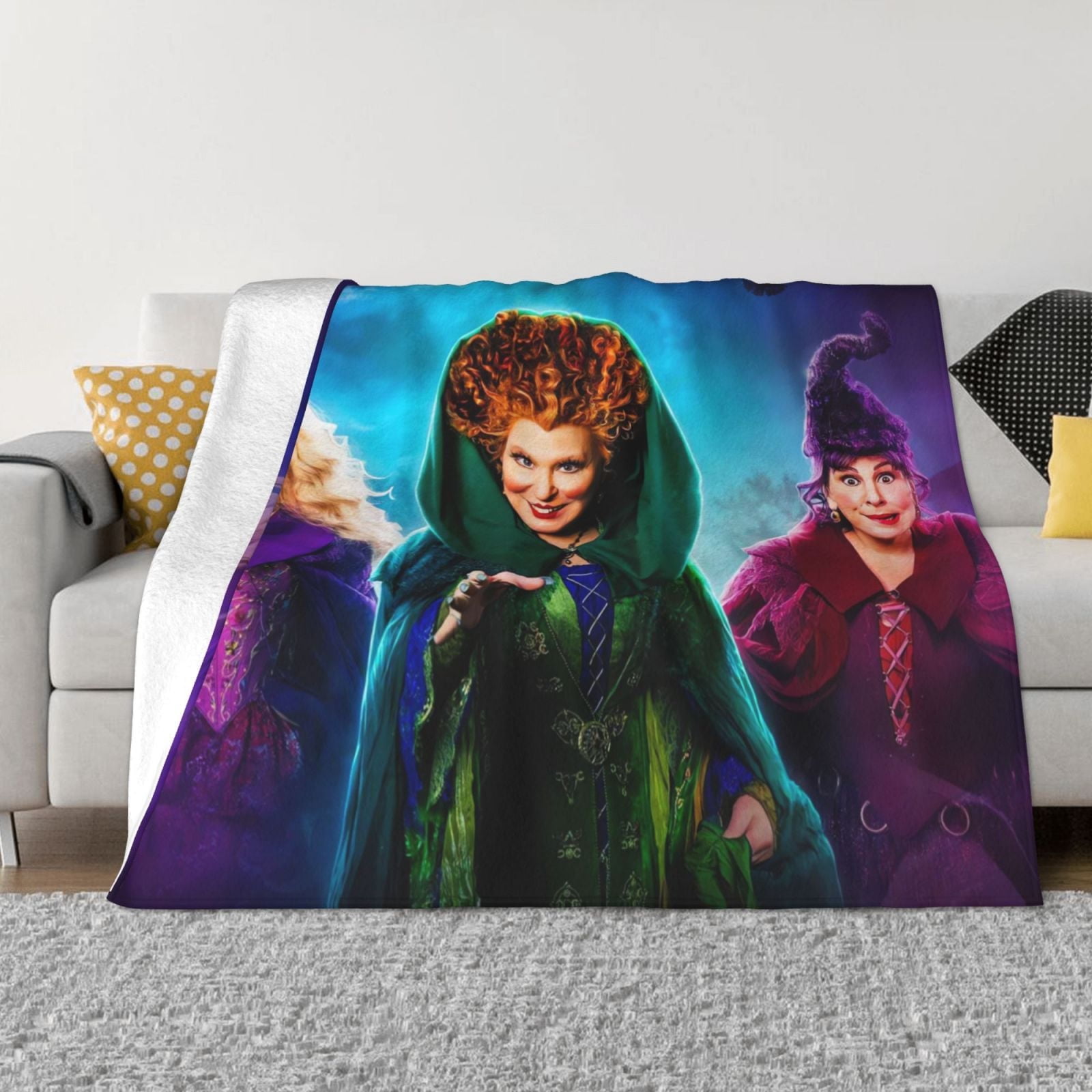 Hocus Pocus 3 Throw Blanket Couch Bed Sofa Soft Lightweight Warm Cozy ...