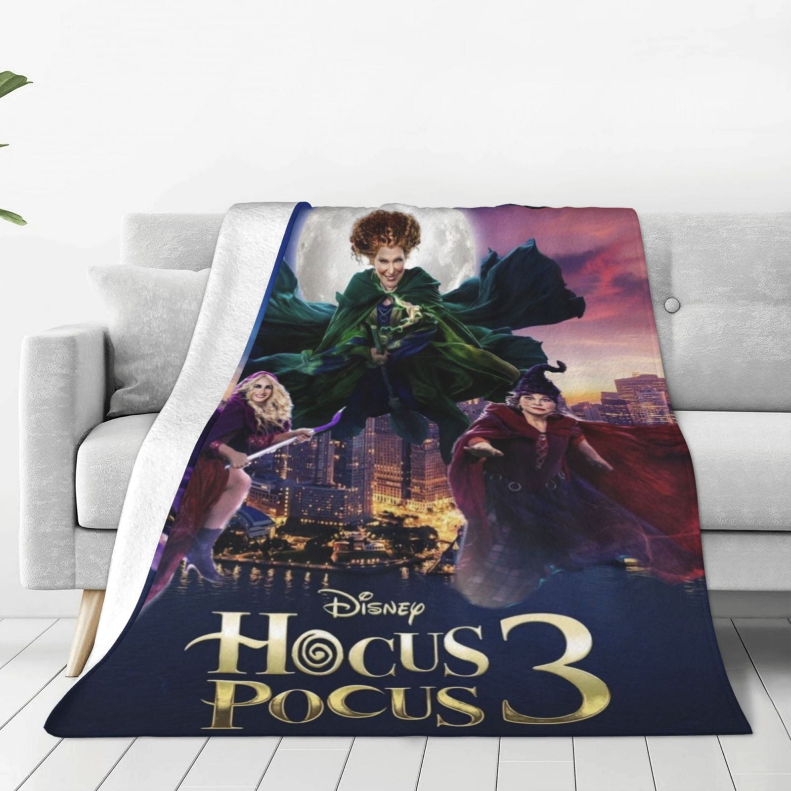 Hocus Pocus 3 Throw Blanket Couch Bed Sofa Soft Lightweight Warm Cozy ...