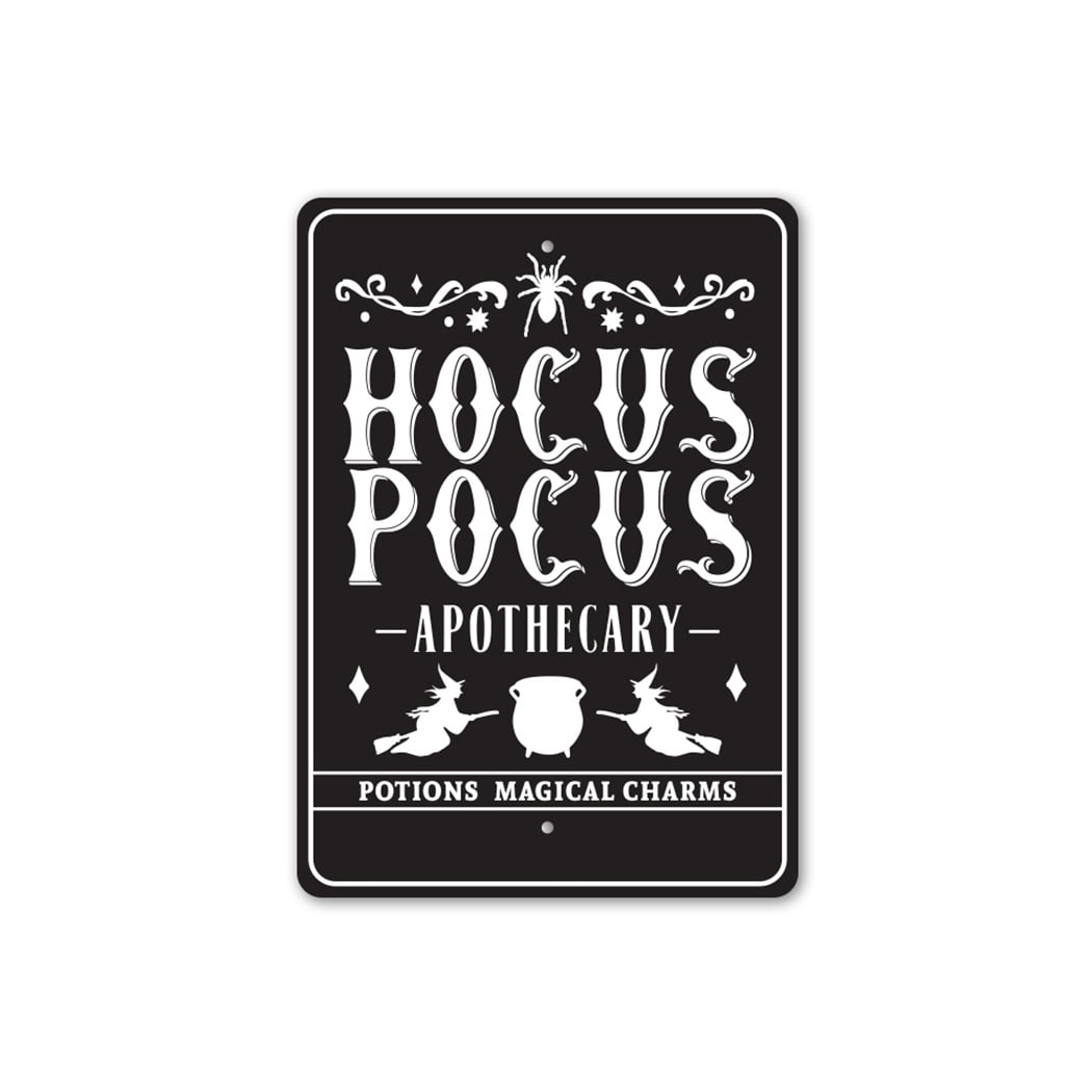 Hocus Pocus Apothecary Aluminum Metal Decor Sign - 4x18 inches ...