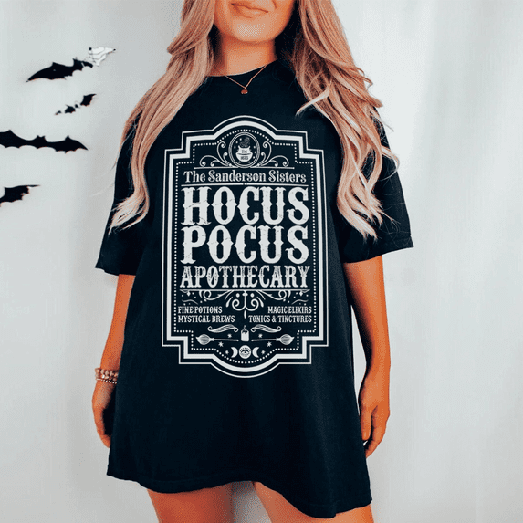 Hocus Pocus Apothecary Tee Black L Printify T-Shirt T-Shirt - Walmart.com