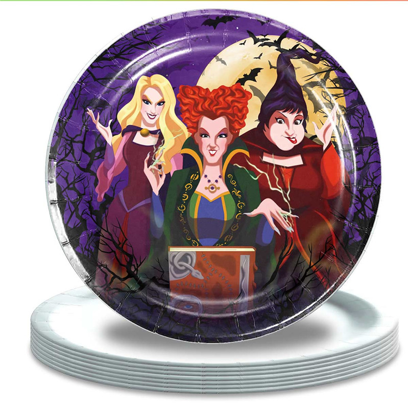 Hocus Pocus Birthday Plates Party Supplies Decorations Tableware ...