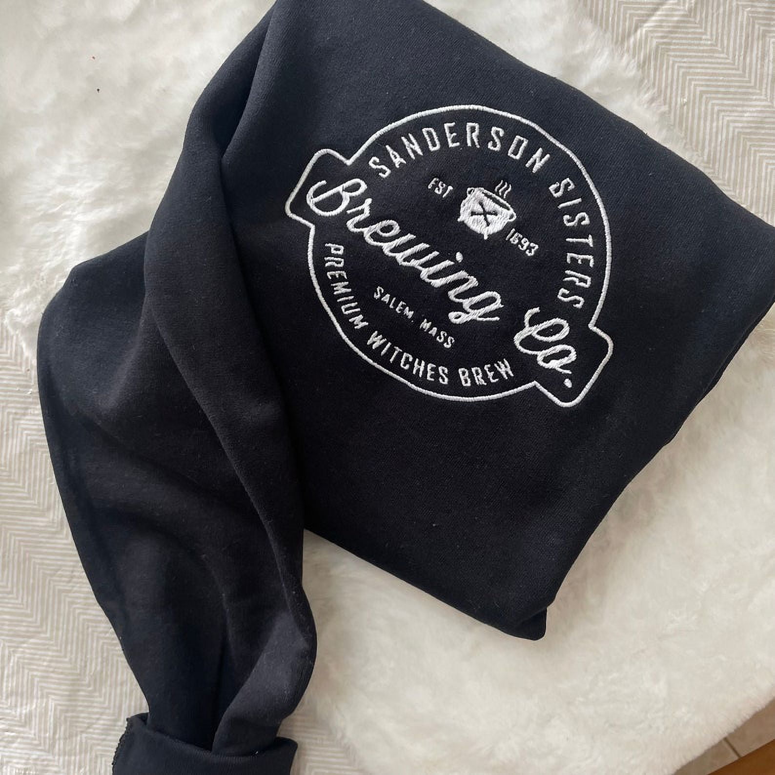 Hocus Pocus Brewing Co Sanderson Embroidered Sweatshirt - Walmart.com