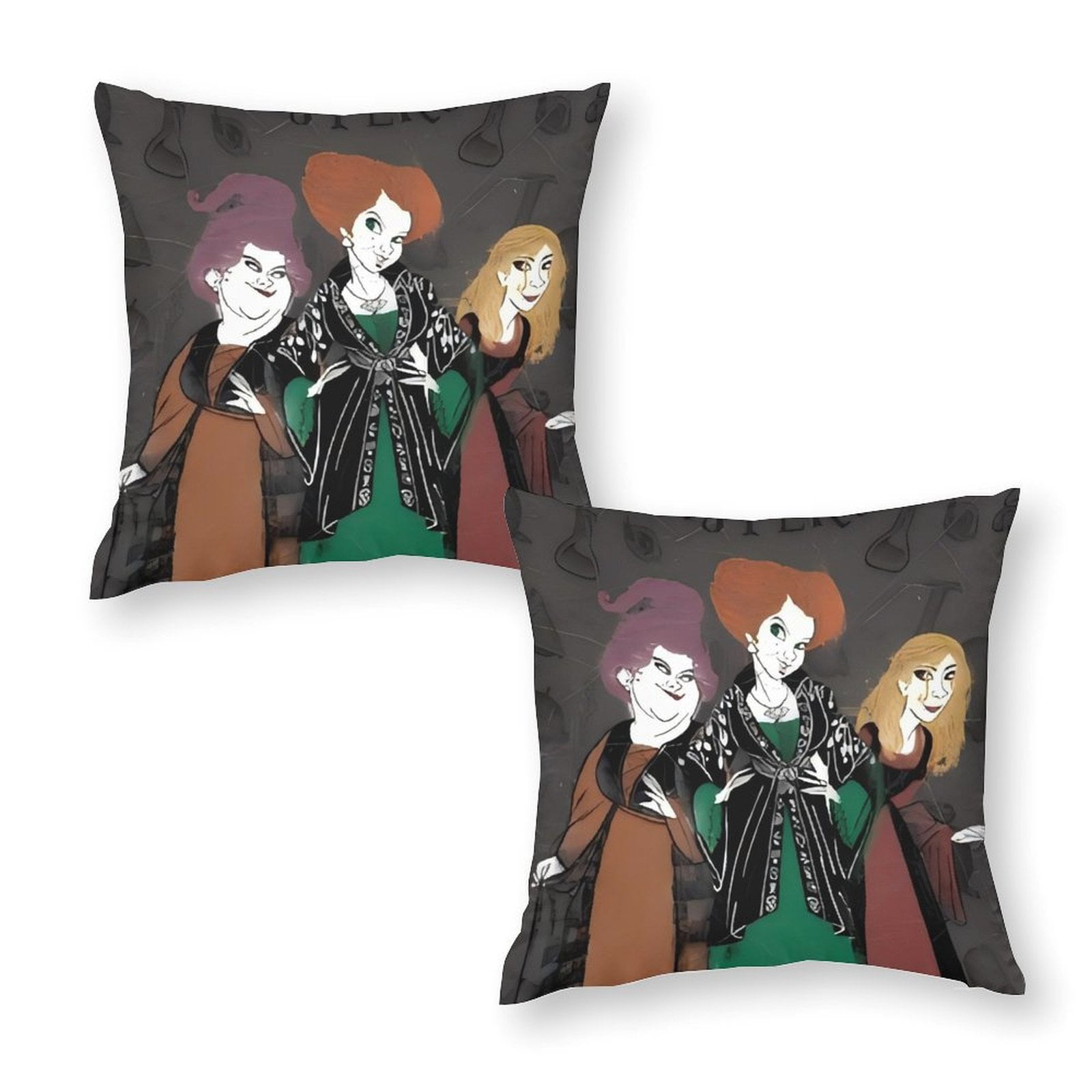 Hocus Pocus Cartoon Anime Soft Hug Pillowcase Reversible 18"x18 ...