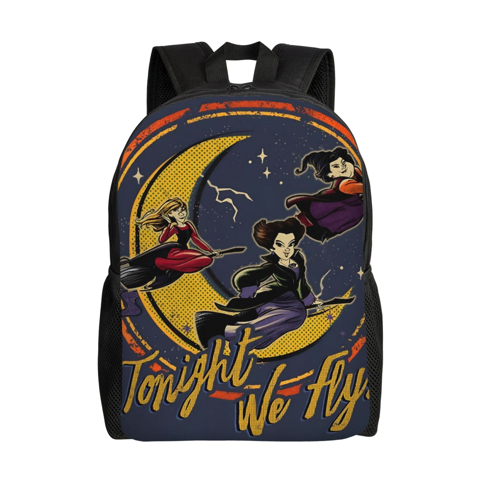 Hocus Pocus Cartoon Travel Bags Casual Multipurpose Back-Packs Shoulder ...