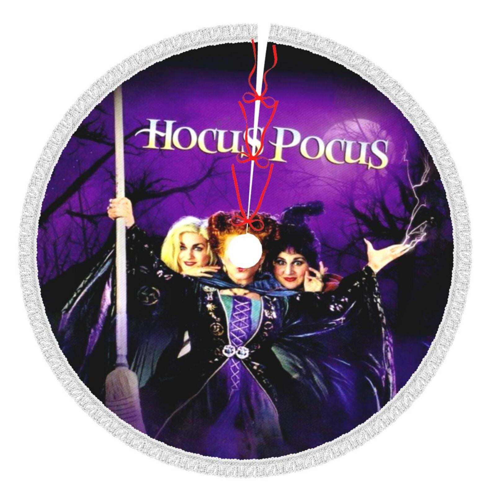 Hocus Pocus Christmas Tree Skirt with Tassels, Large Christmas Tree ...