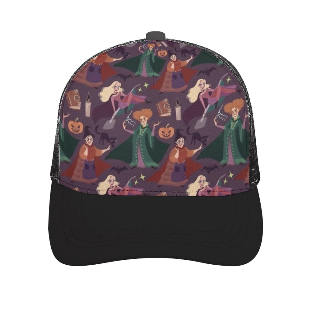 Hocus Pocus Curved Brim Baseball Cap Classic Trucker Hat Adjustable Dad ...