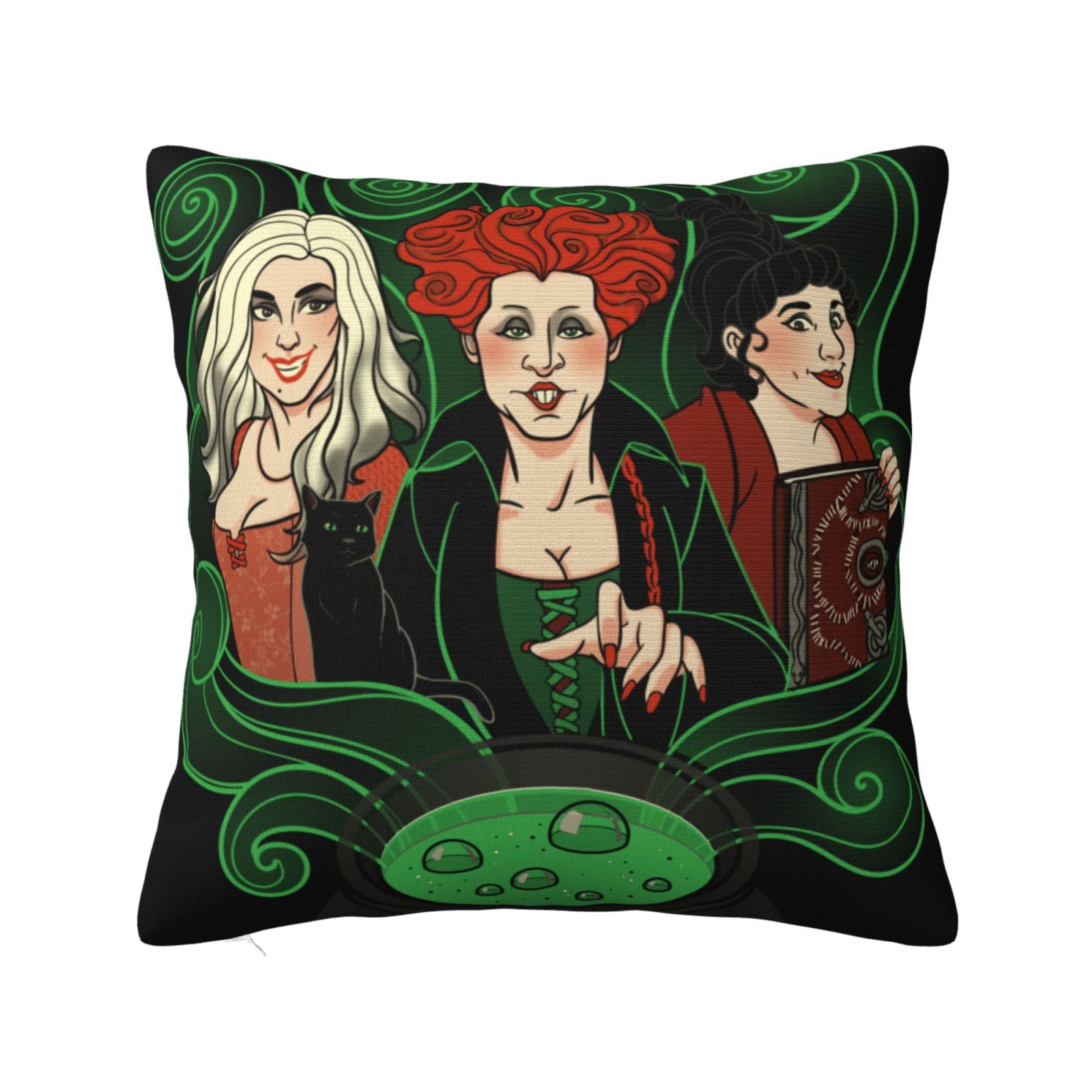 Hocus Pocus Decorative Square Throw Pillow Covers 20"X20" Inch for ...
