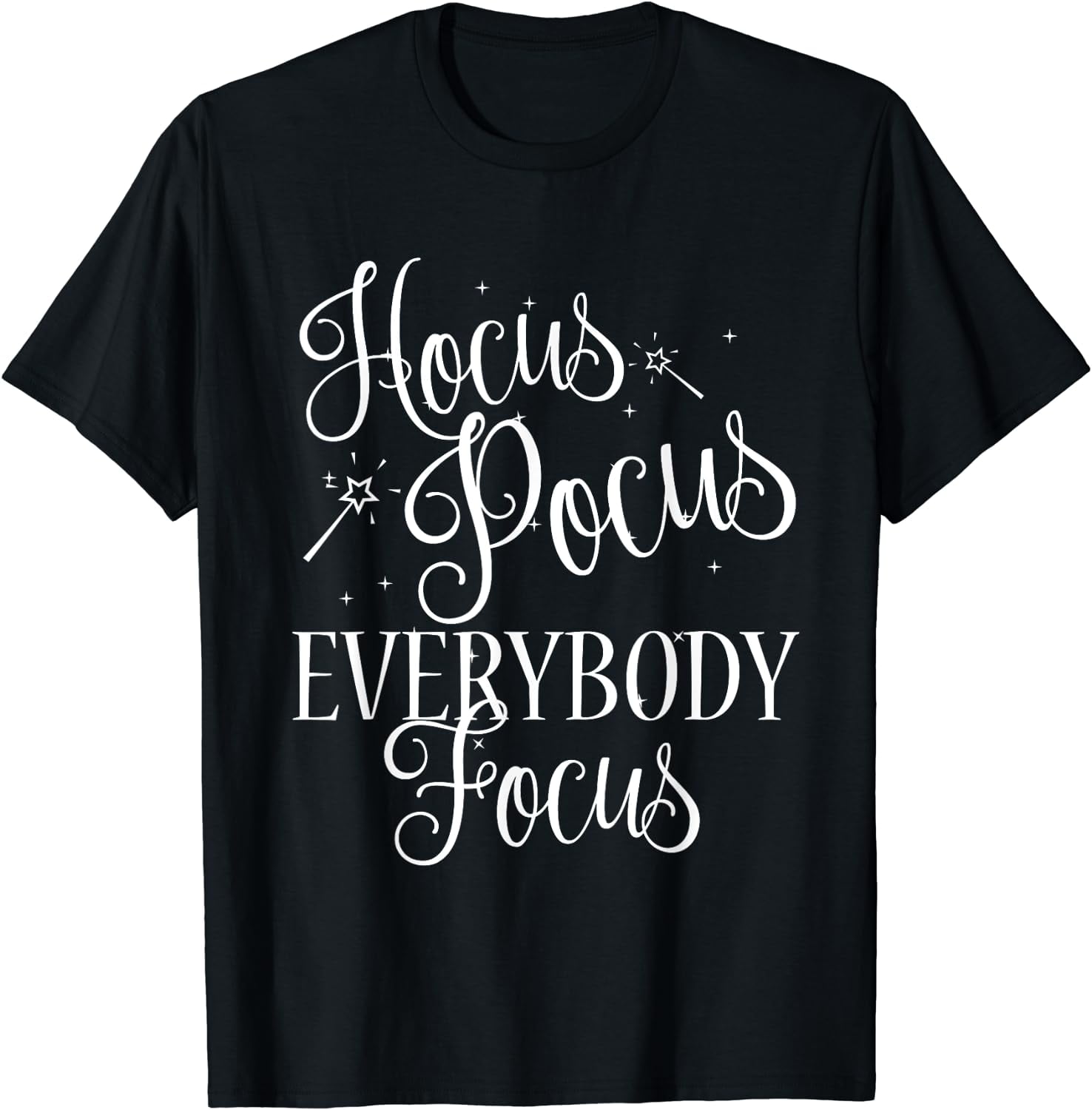 Hocus Pocus Everybody Focus Funny Teacher Halloween Shirt - Walmart.com