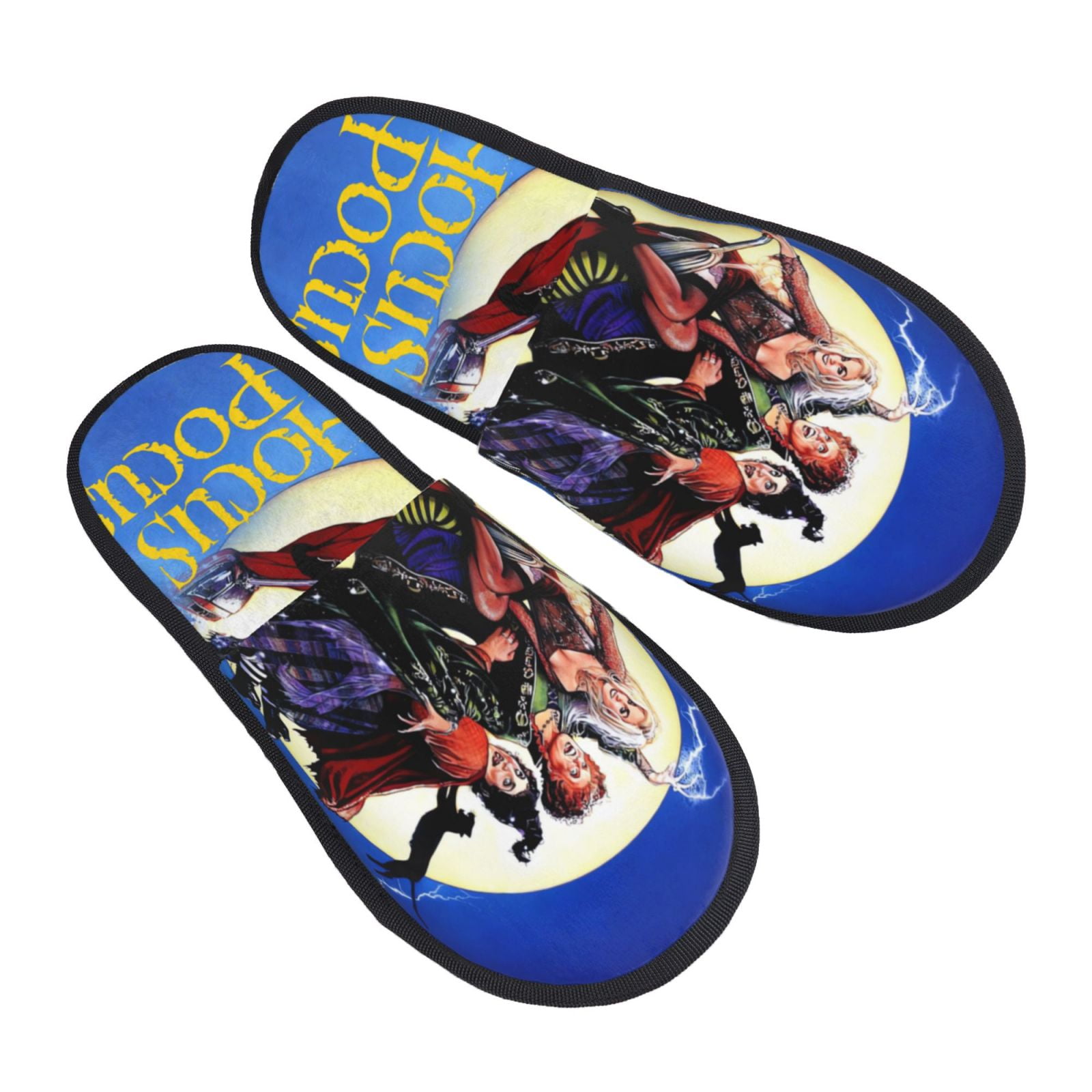 Hocus Pocus Furry Slippers For Men Women Fuzzy House Slippers Winter ...
