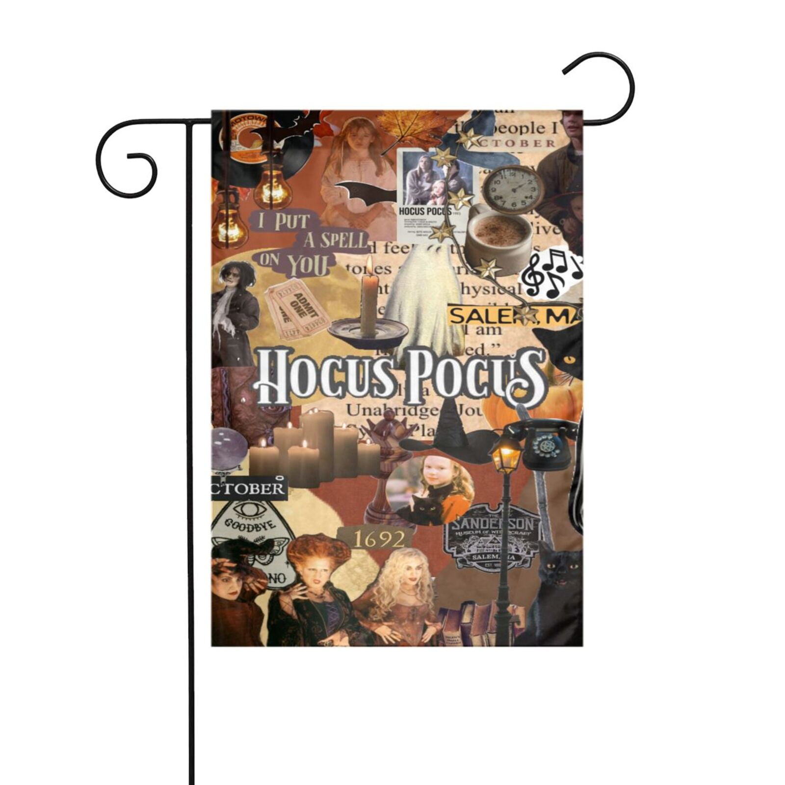 Hocus Pocus Garden Flag Double Sided Yard Outdoor Home Small Decor ...
