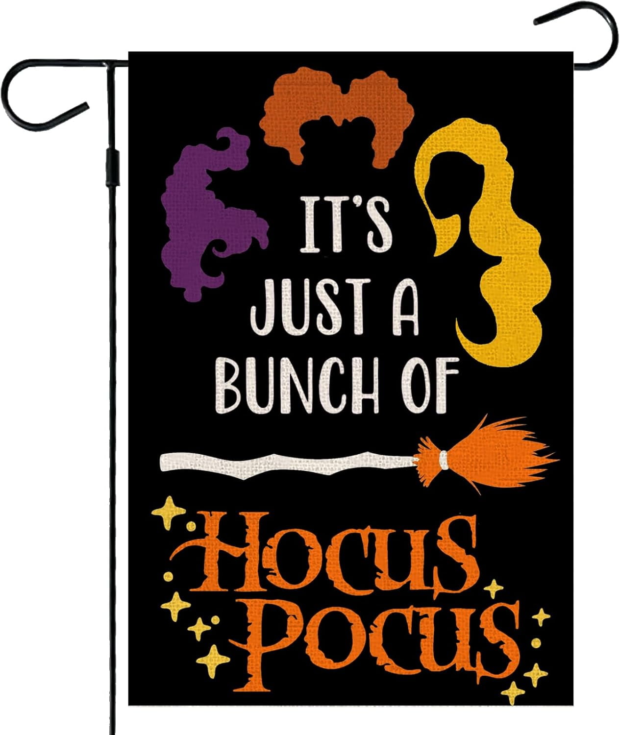 Hocus Pocus Garden Flag, Halloween Sanderson Sisters Flags 12x18 Double ...