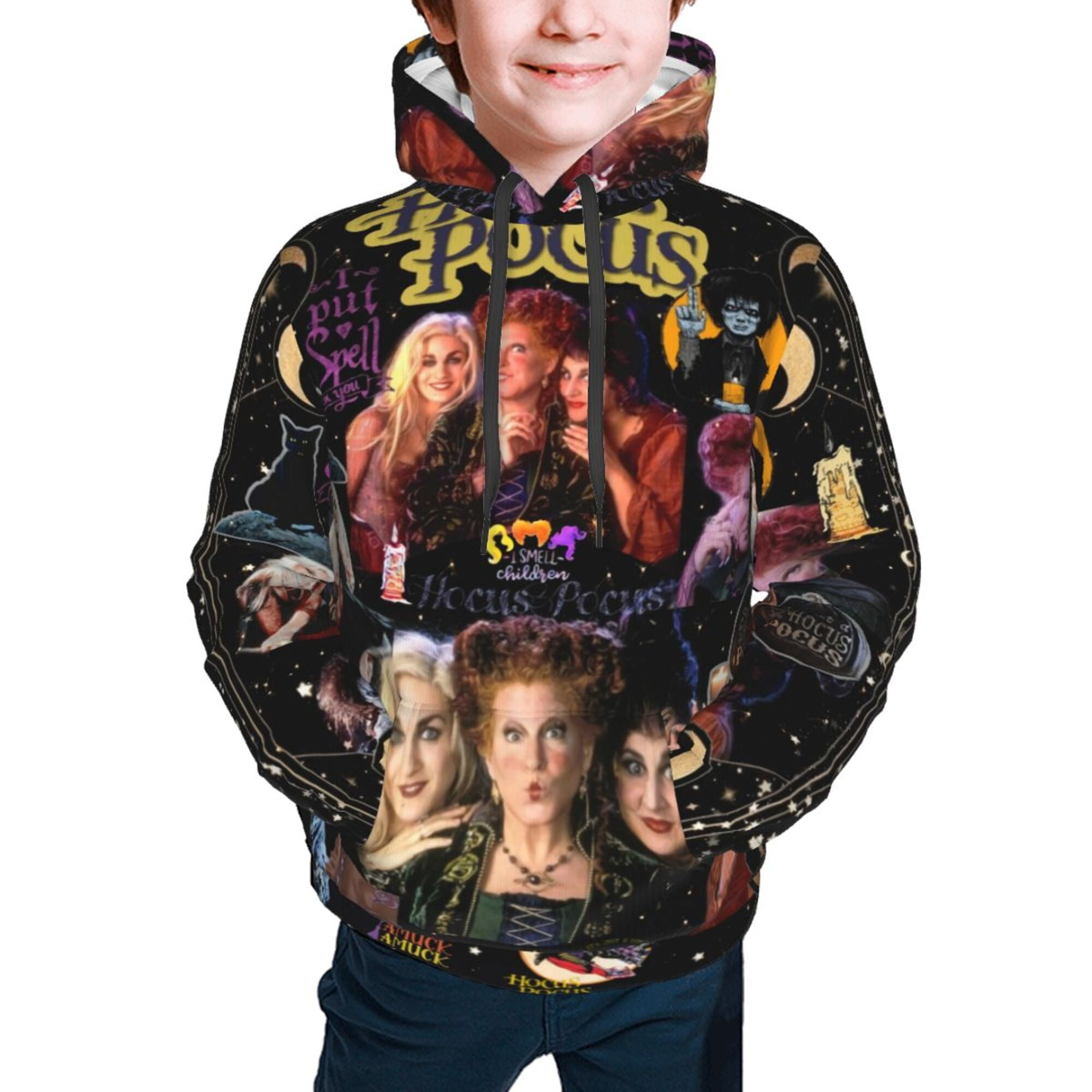 Hocus Pocus Hoodies Pullover For Boys Girls 3d Printed Hooded ...