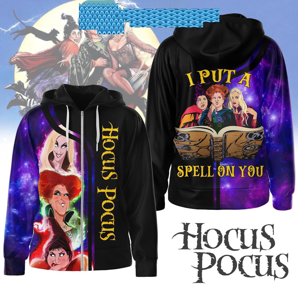 Hocus Pocus I Put A Spell On You Hoodie T-Shirt - Walmart.com