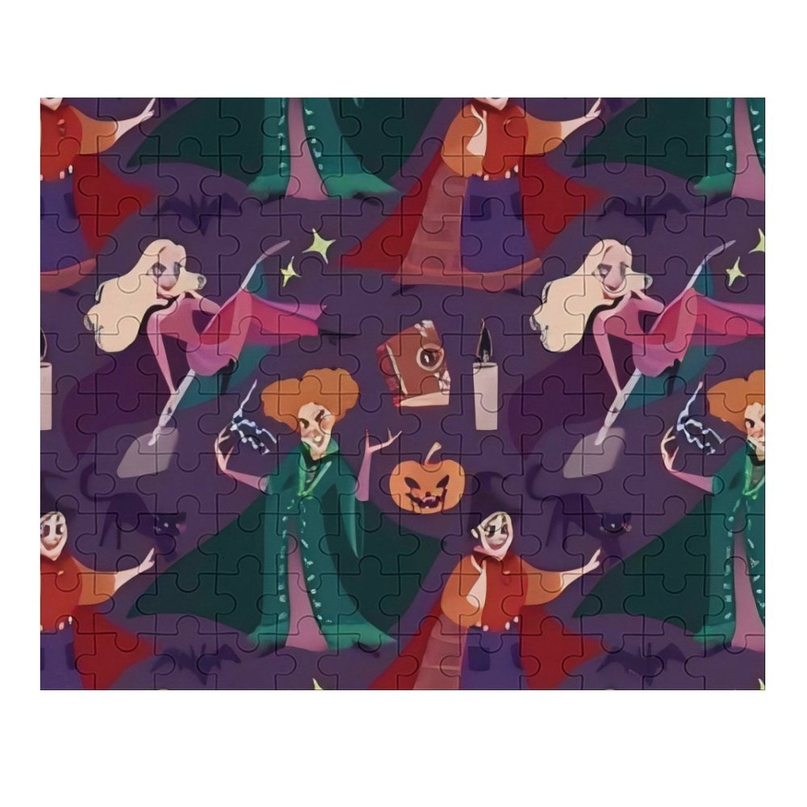 Hocus Pocus Jigsaw Puzzle Toy Cartoon Anime Interlocking Puzzle ...