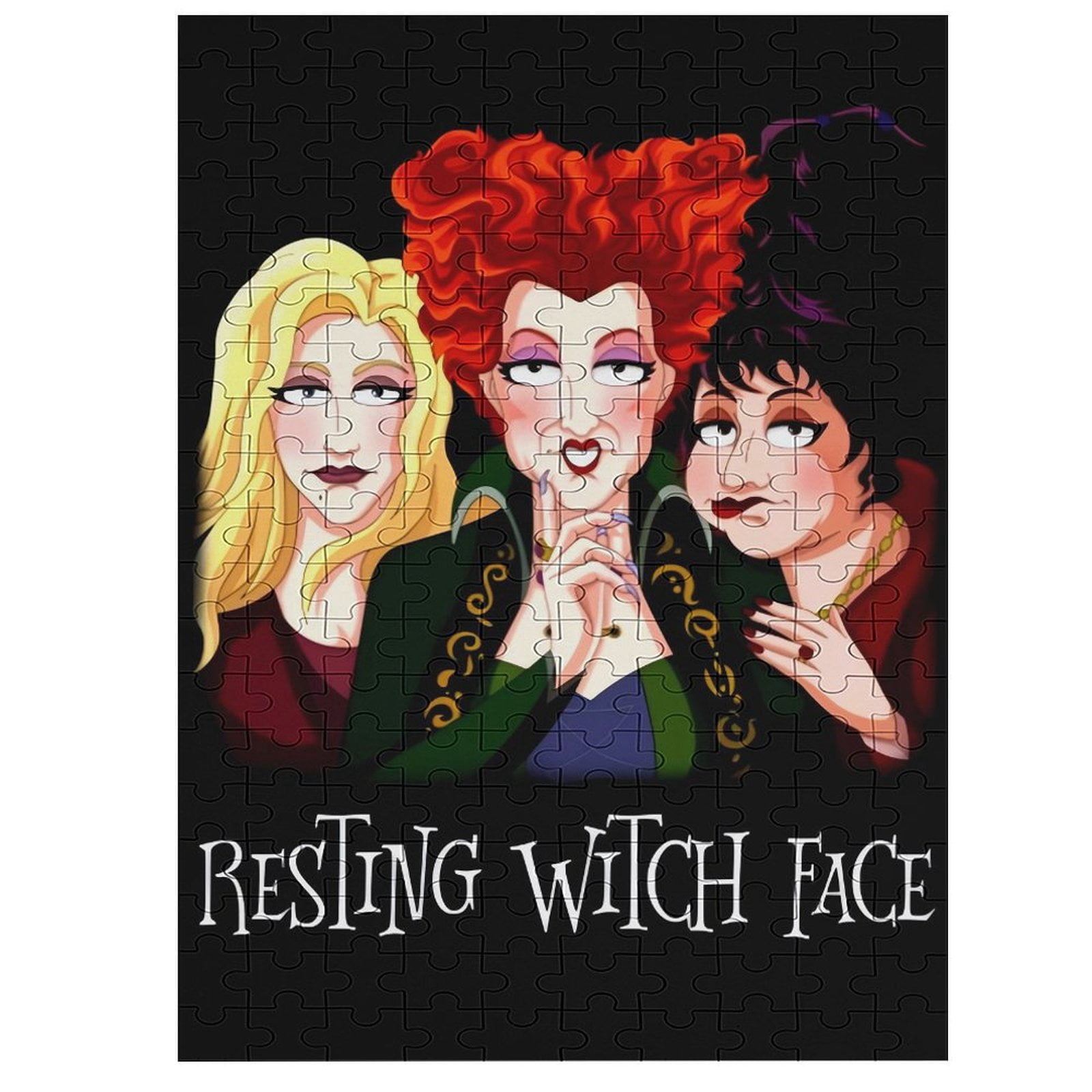 Hocus Pocus Jigsaw Puzzle Toy Cartoon Anime Interlocking Puzzle ...