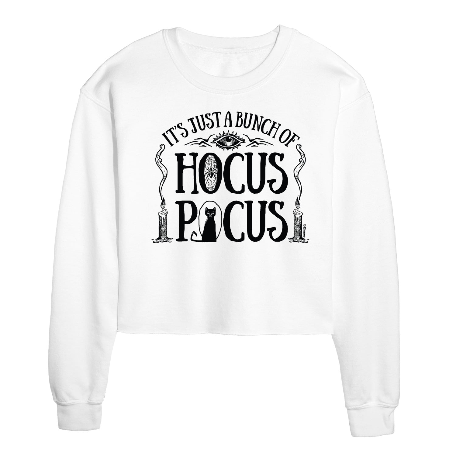 Hocus Pocus - Just a Bunch of Hocus Pocus - Juniors Cropped Crew Neck ...