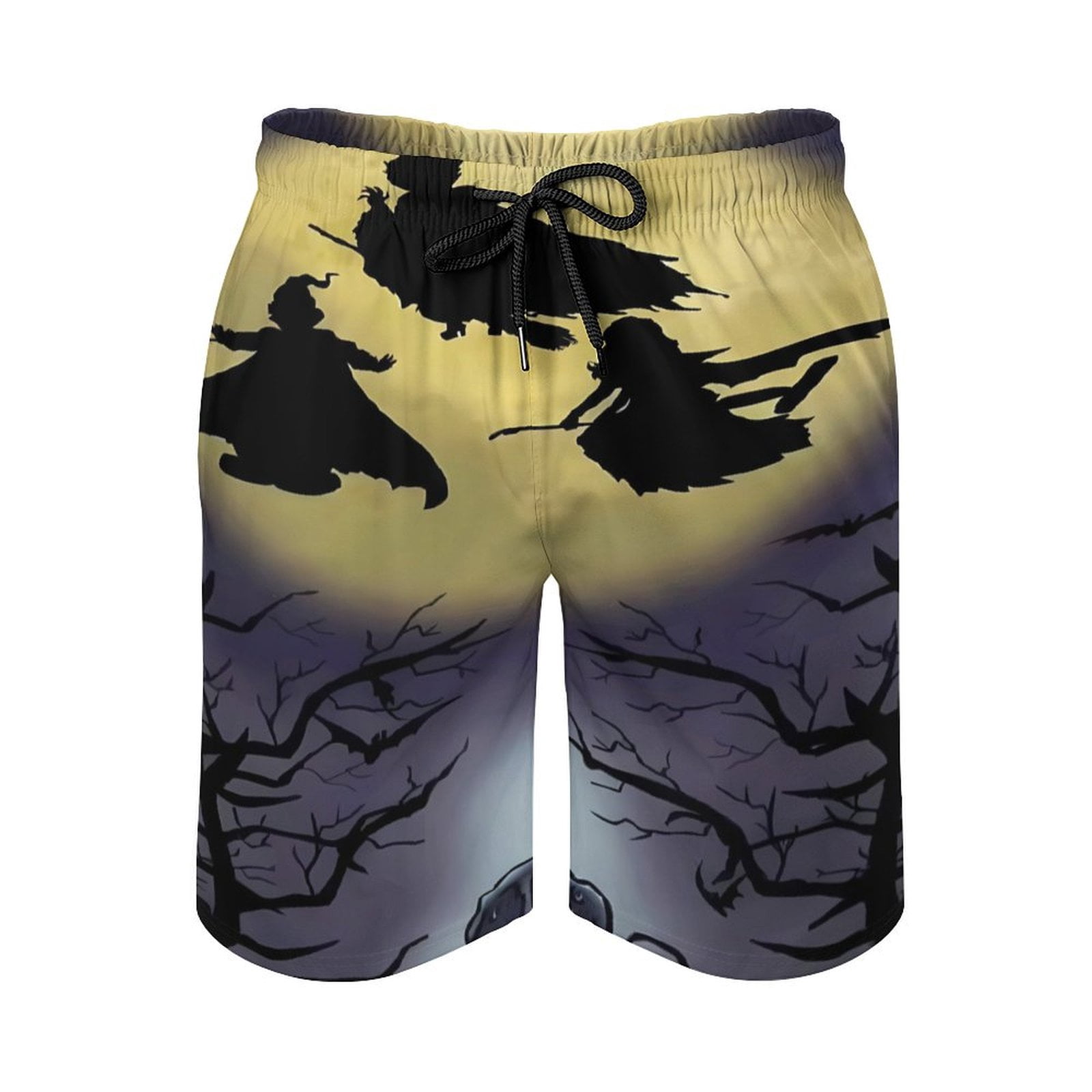 Hocus Pocus Men's Shorts Quick Dry 3D Printed Beach Men's Swim Trunks ...