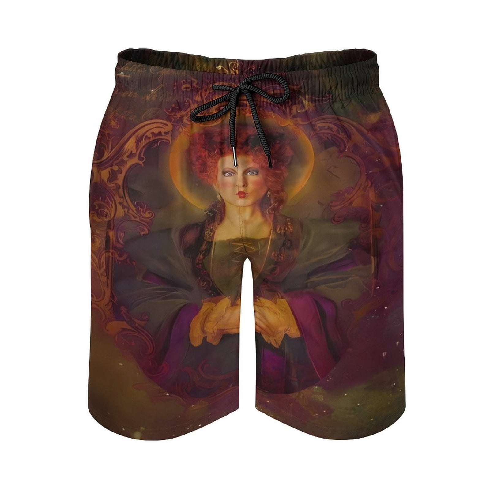 Hocus Pocus Men's Shorts Quick Dry 3D Printed Beach Men's Swim Trunks ...