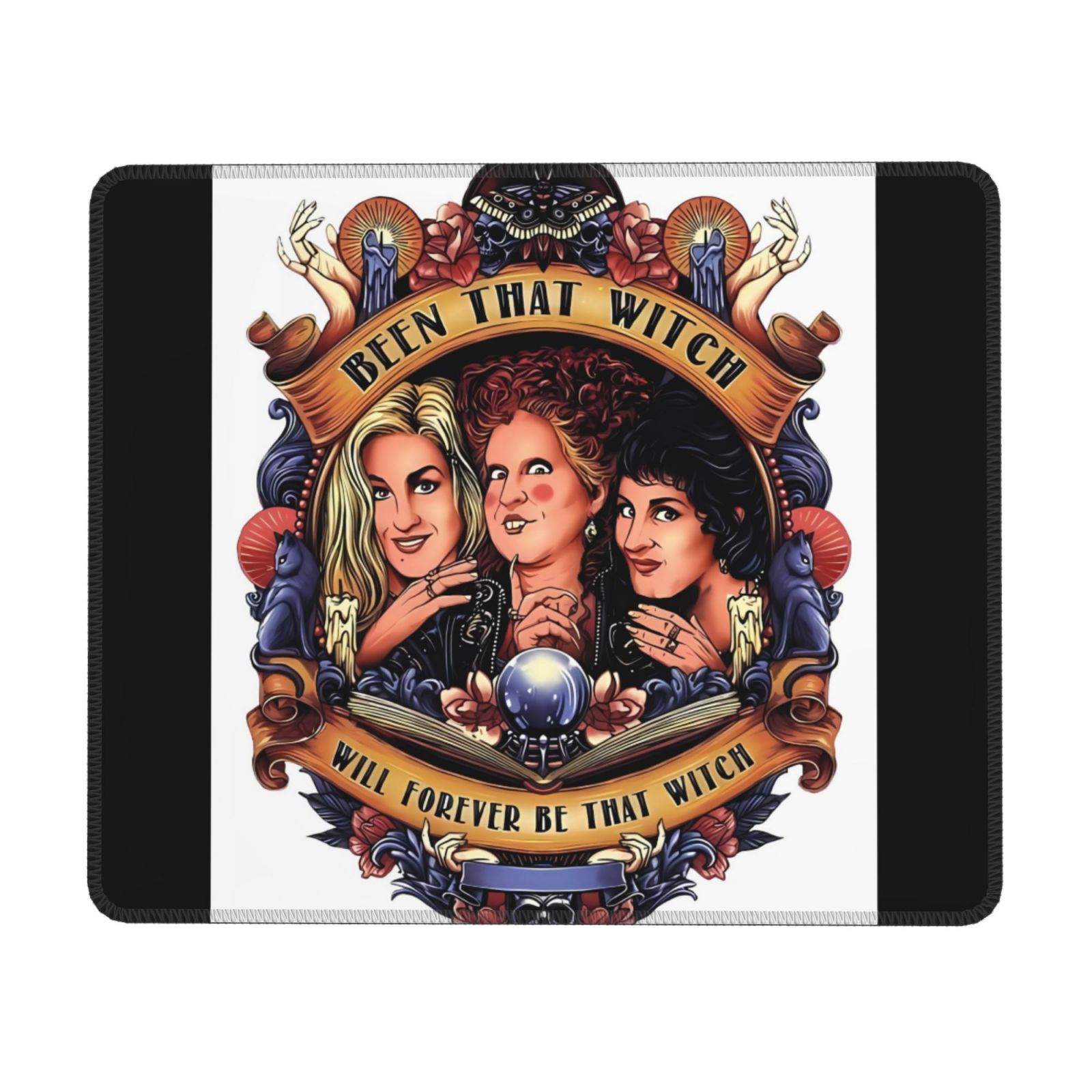 Hocus Pocus Mouse Pad Square Mouse Pad for Desk Soft Computer Mouse Mat ...
