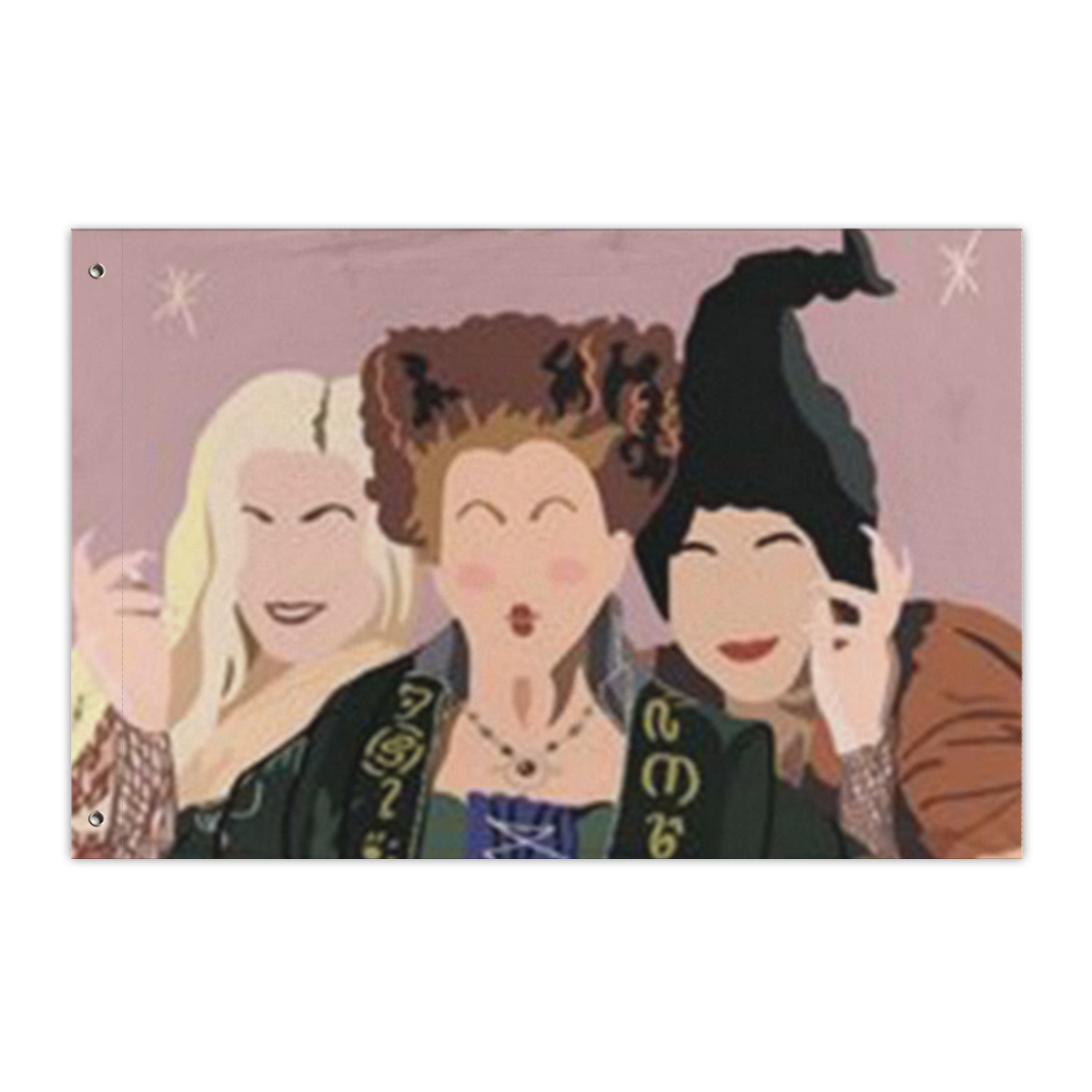 Hocus Pocus Movie 2×3 ft Face Flag - Vivid Color and Fade proof ...