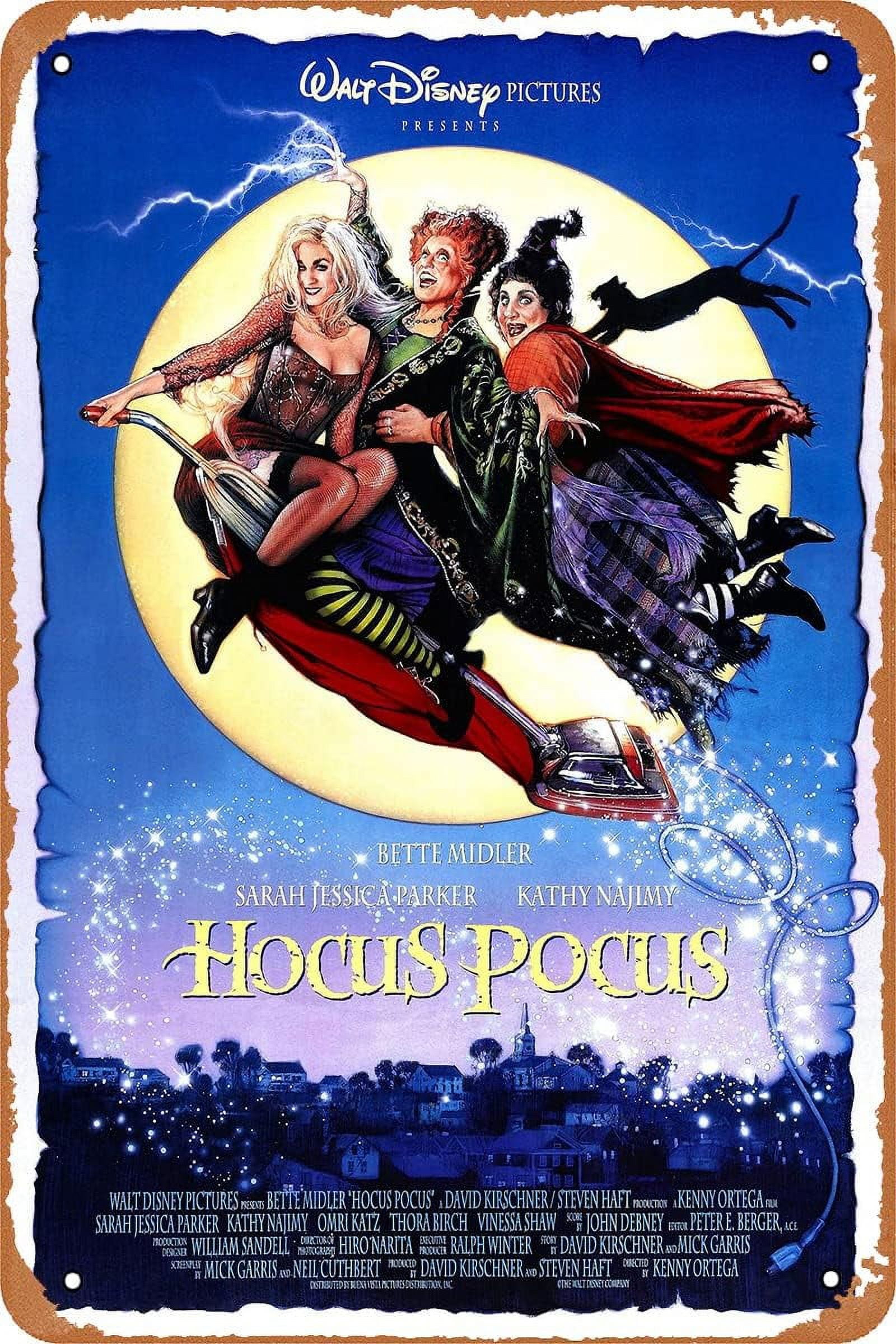 Hocus Pocus Movie Poster Retro Metal Sign Vintage Tin Sign for Cafe Bar ...