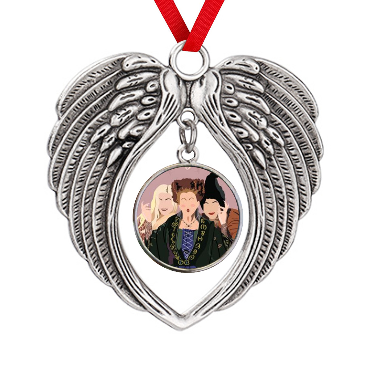 Hocus Pocus Movie Retro Christmas Ornaments Angel Wings Memorial ...