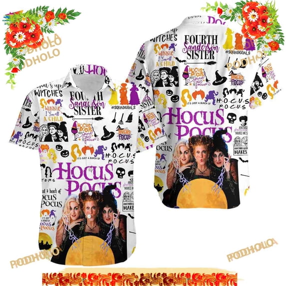 Hocus Pocus Movie Singer Hawaiian Shirt - Walmart.com