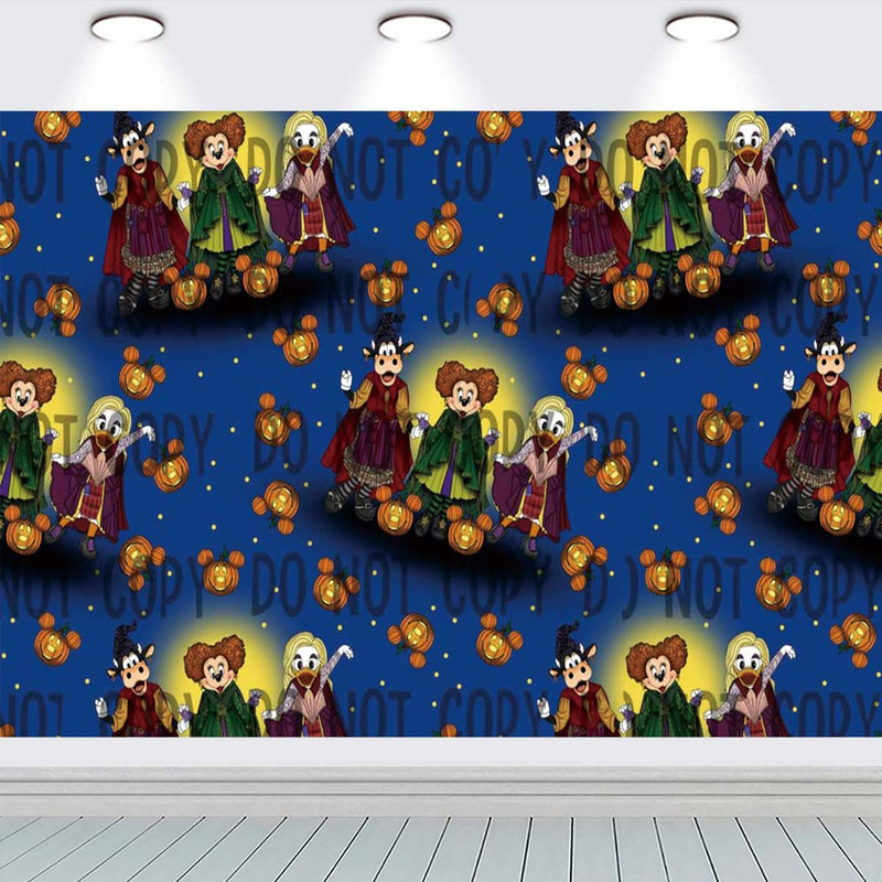 Hocus Pocus Party Supplies Background Backdrop Taspestry Banner Poster ...