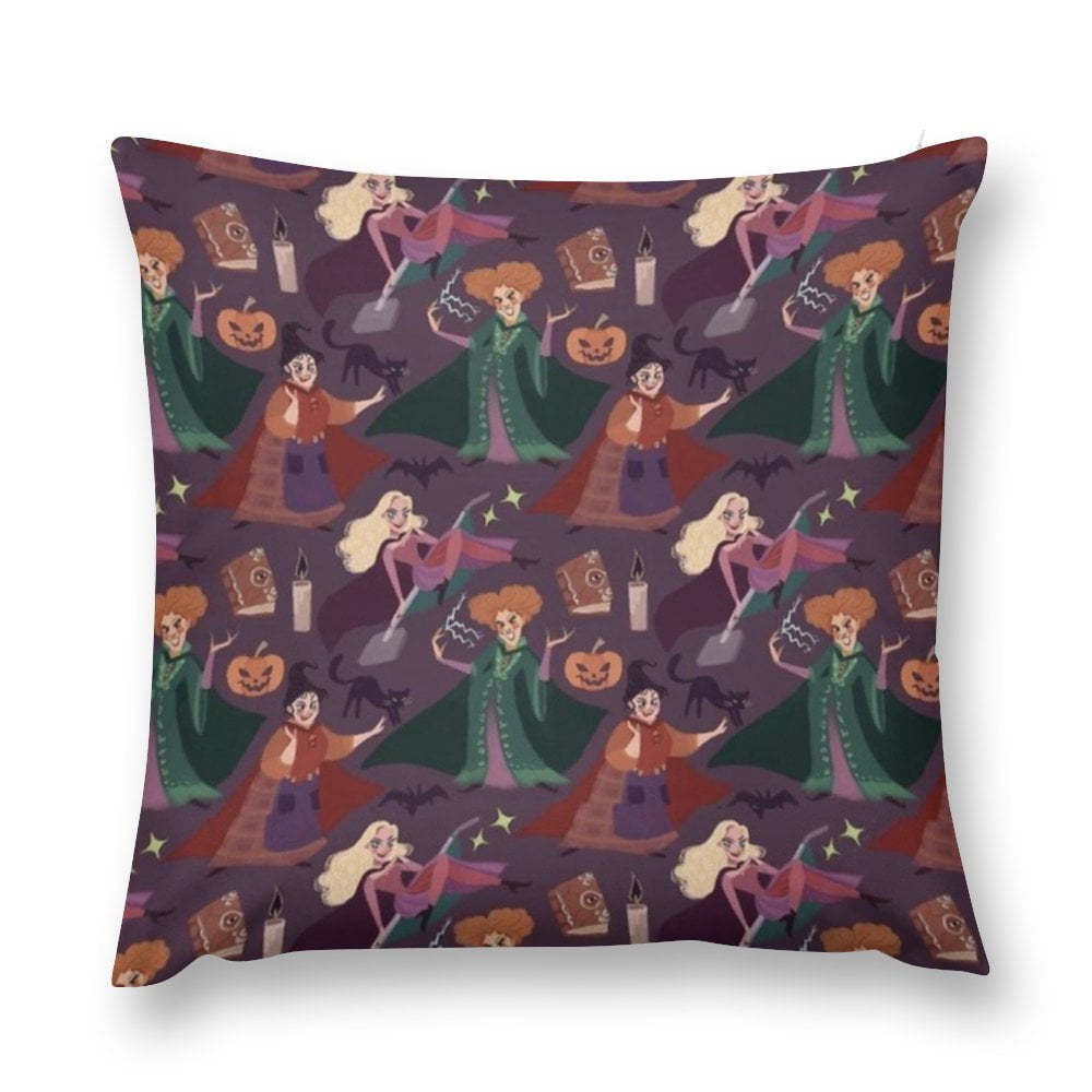 Hocus Pocus Pillow Case Soft Square Pillow Cover Cozy Plush Pillowcases ...