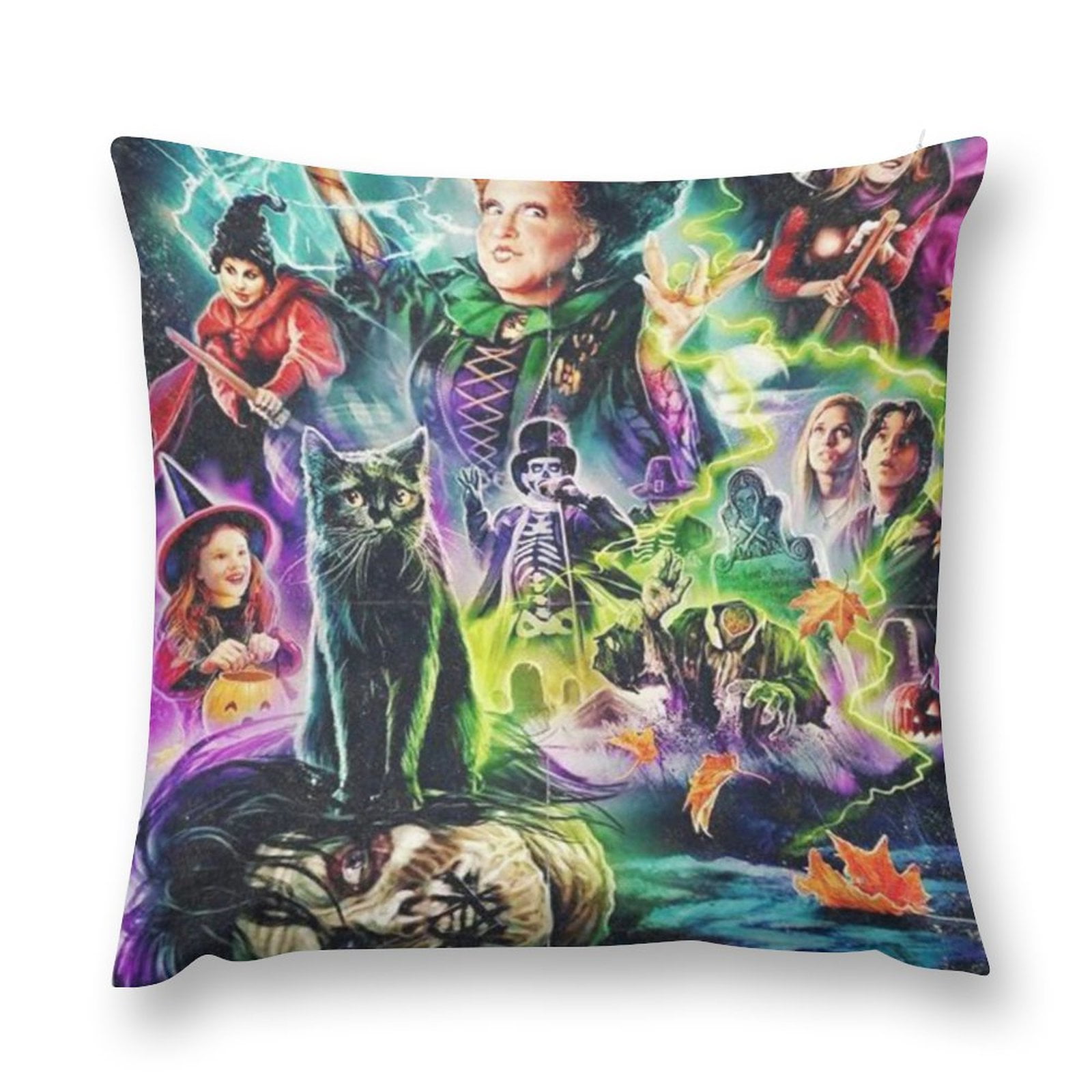 Hocus Pocus Pillow Case Soft Square Pillow Cover Cozy Plush Pillowcases Home Sofa Decoration 18 ...