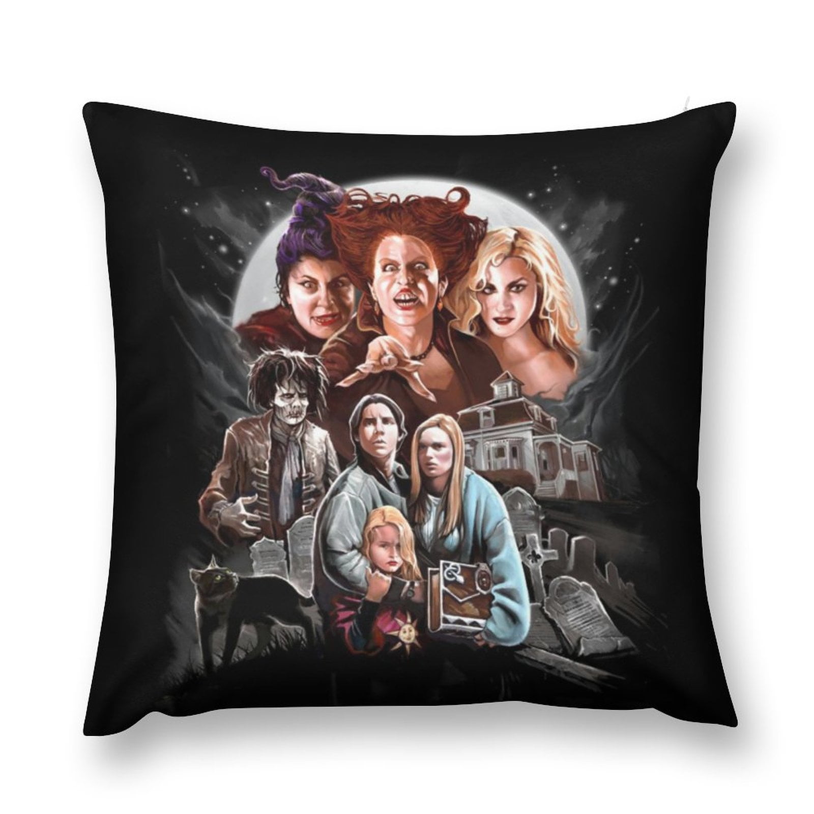 Hocus Pocus Pillow Case Soft Square Pillow Cover Cozy Plush Pillowcases ...