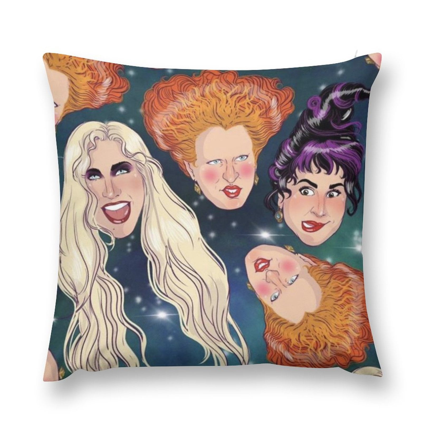 Hocus Pocus Pillow Case Soft Square Pillow Cover Cozy Plush Pillowcases Home Sofa Decoration 22 ...