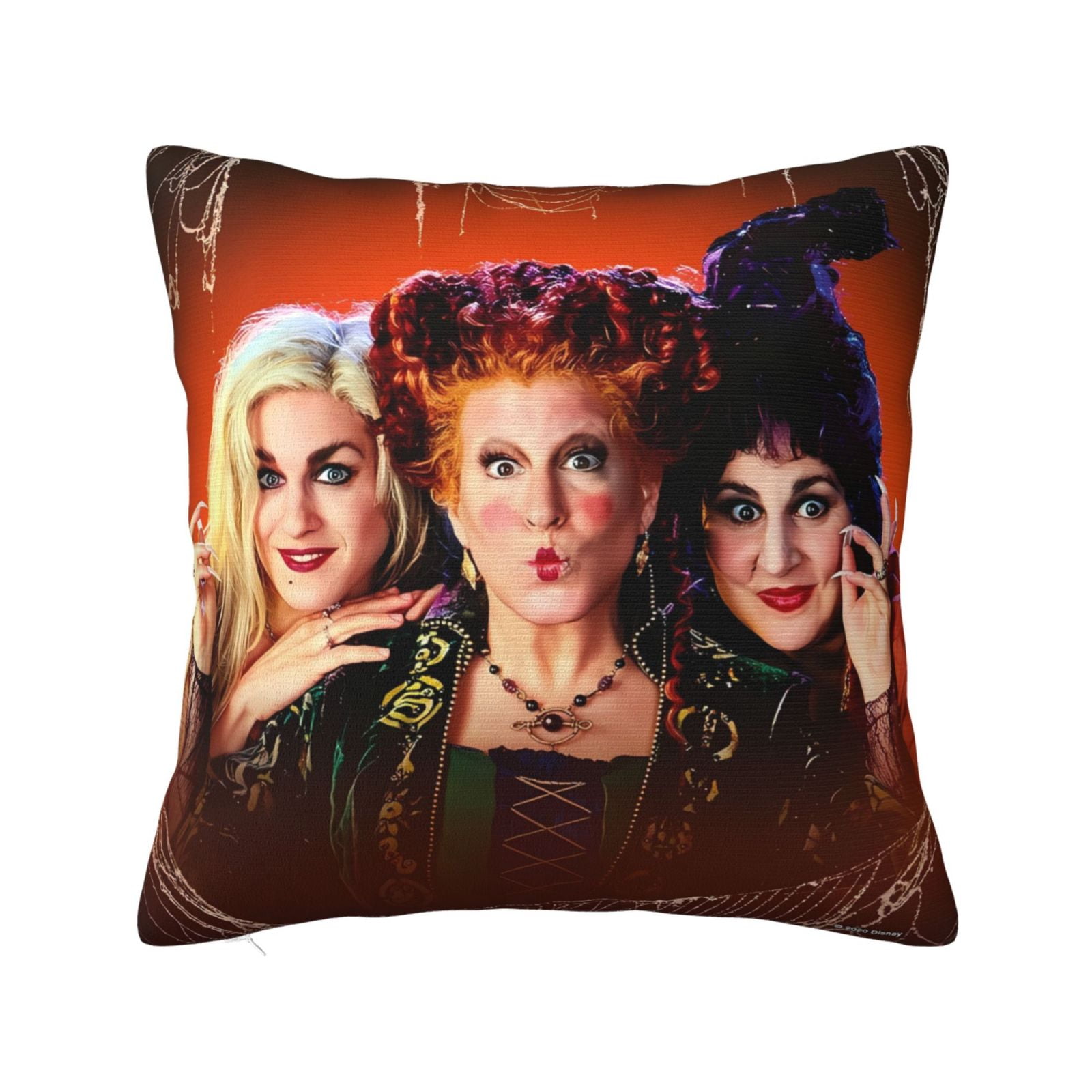 Hocus-Pocus Pillow Covers, Soft Square Cushion Decorative Throw Pillow ...