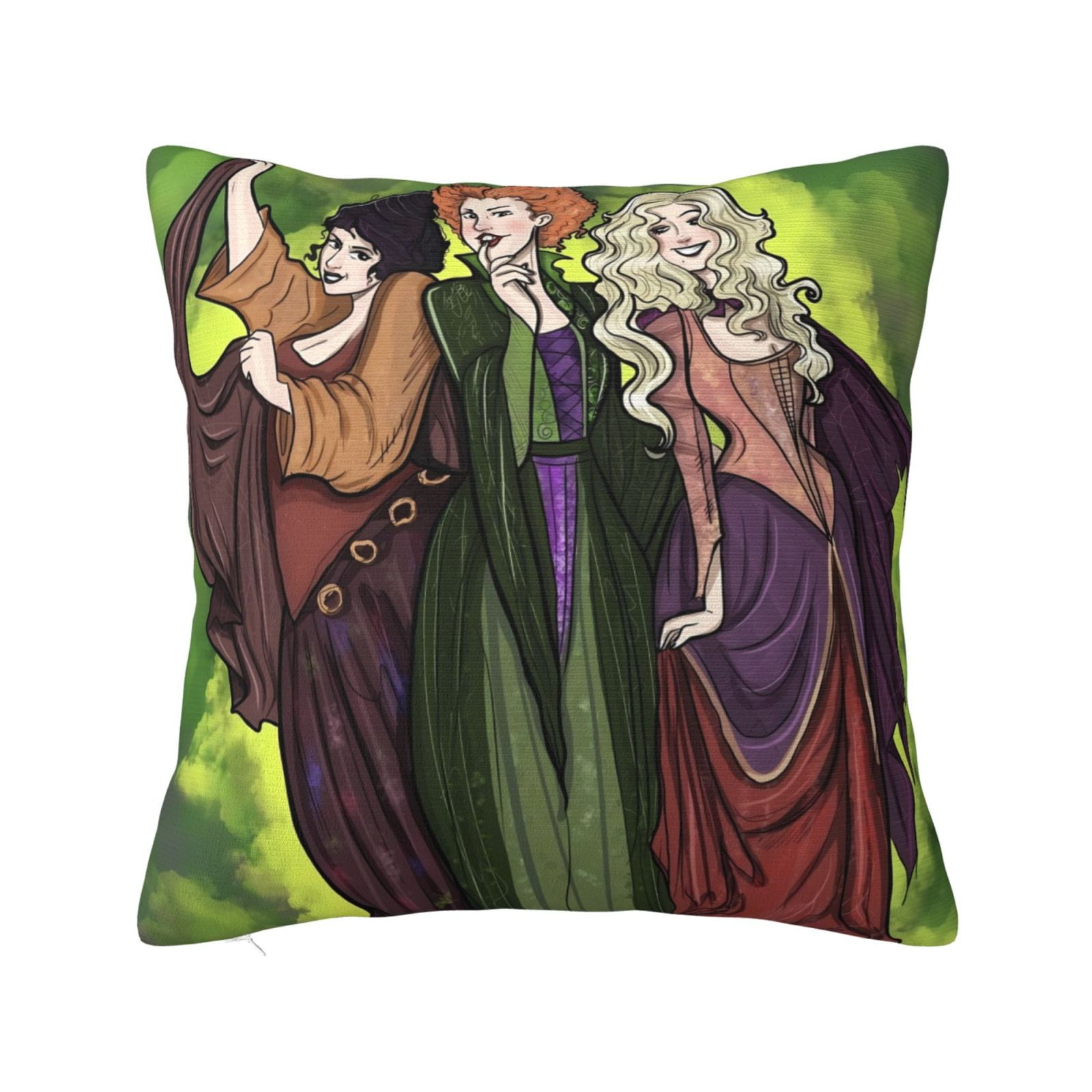 Hocus-Pocus Pillow Covers, Soft Square Cushion Decorative Throw Pillow ...