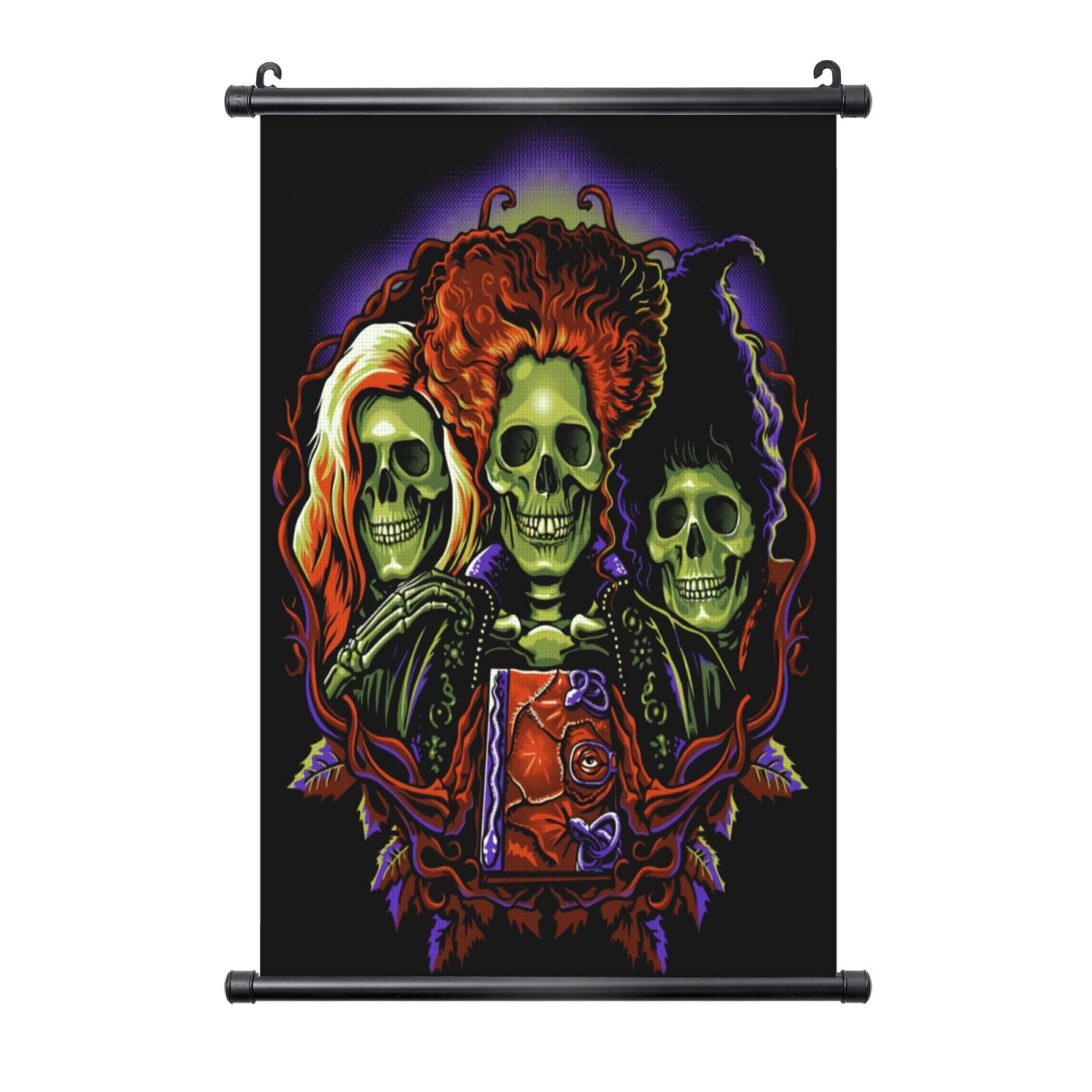 Hocus Pocus Poster Plastic Shaft Wall Hanging Banner Artwork Canvas ...