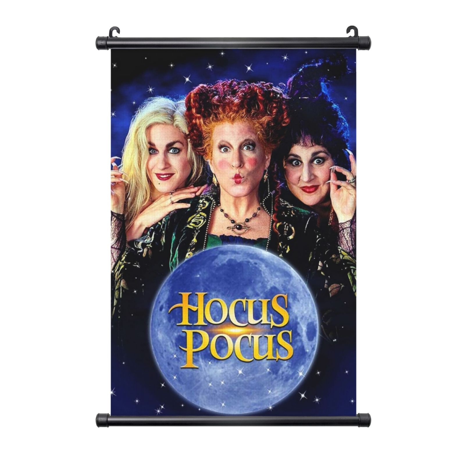 Hocus Pocus Poster Plastic Shaft Wall Hanging Banner Artwork Canvas ...