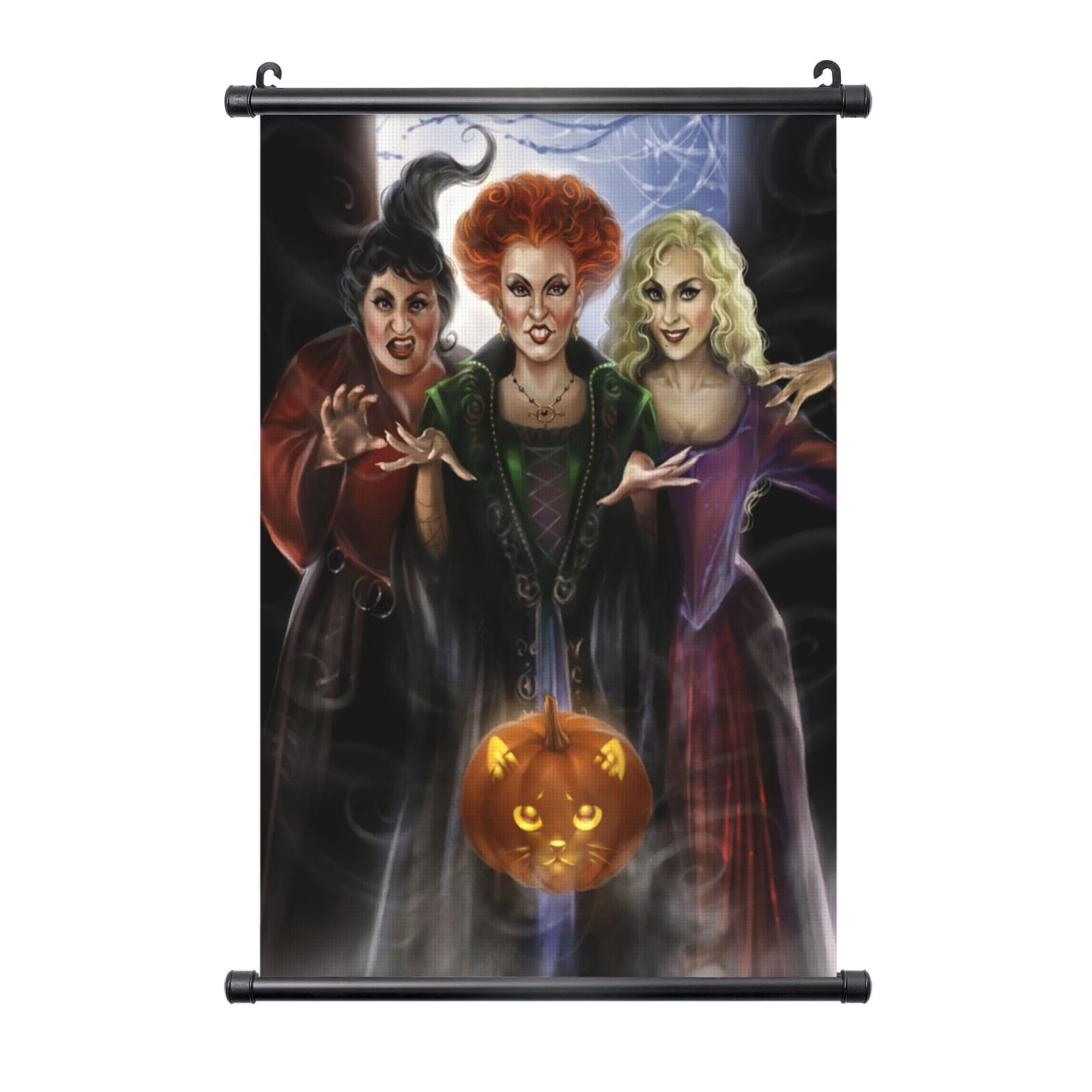 Hocus Pocus Poster Plastic Shaft Wall Hanging Banner Artwork Canvas ...