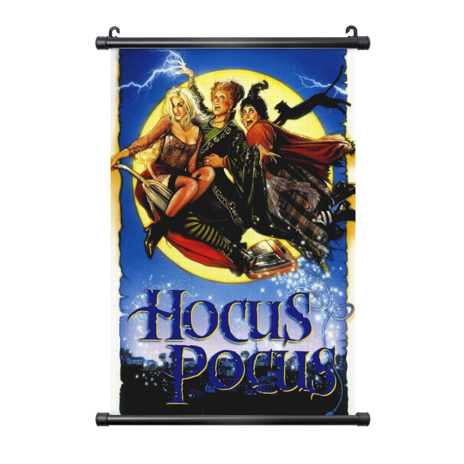 Hocus Pocus Poster Plastic Shaft Wall Hanging Banner Artwork Canvas ...