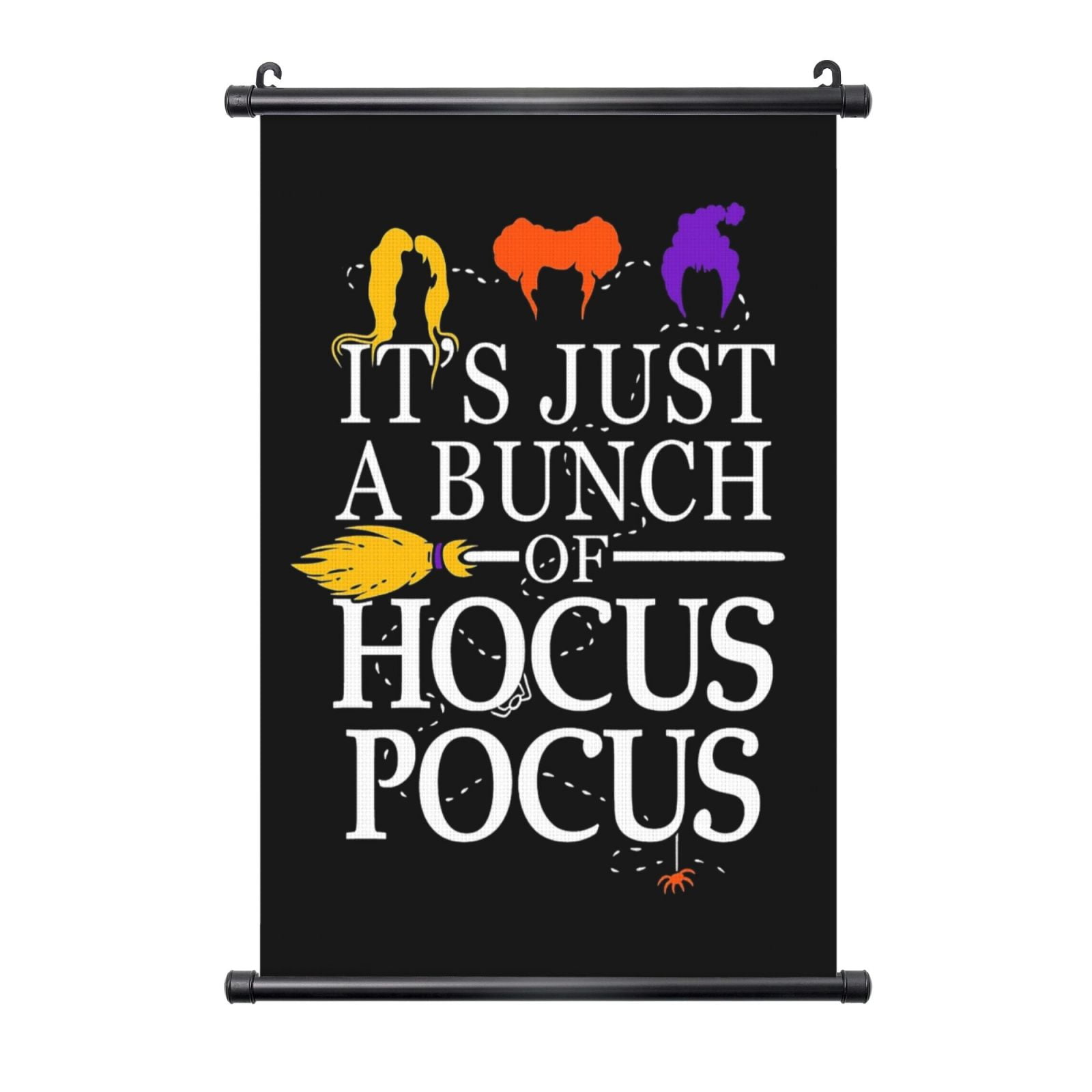 Hocus Pocus Poster Plastic Shaft Wall Hanging Banner Artwork Canvas ...