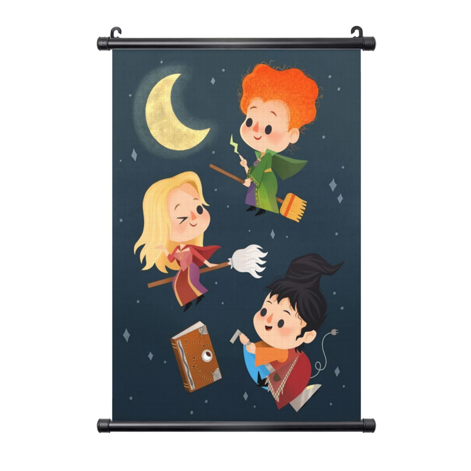 Hocus Pocus Poster Plastic Shaft Wall Hanging Banner Artwork Canvas ...