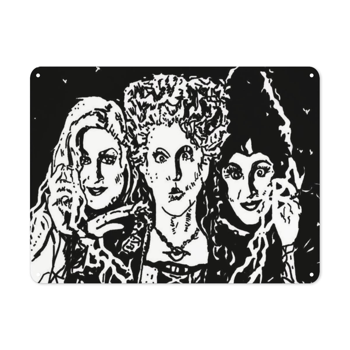 Hocus Pocus Poster Tin Painting Halloween Retro Tin Sign Retro Plaque ...