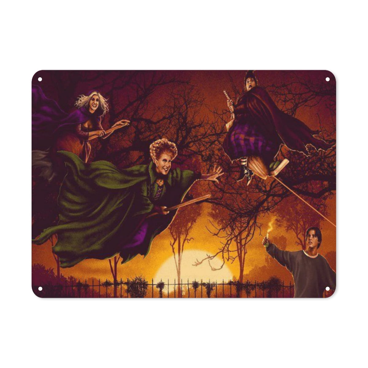Hocus Pocus Poster Tin Painting Halloween Retro Tin Sign Retro Plaque ...
