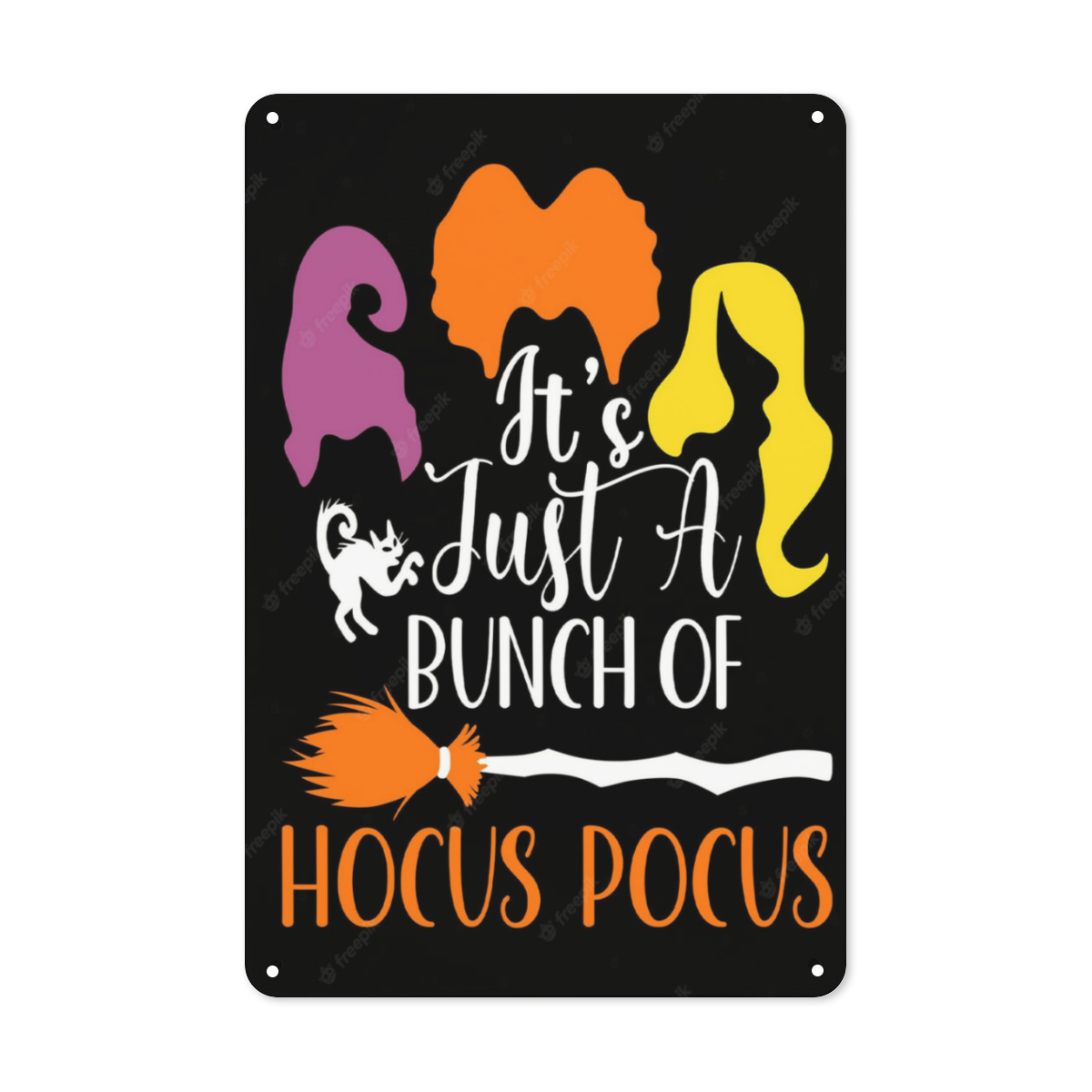 Hocus Pocus Poster Tin Painting Halloween Retro Tin Sign Retro Plaque ...