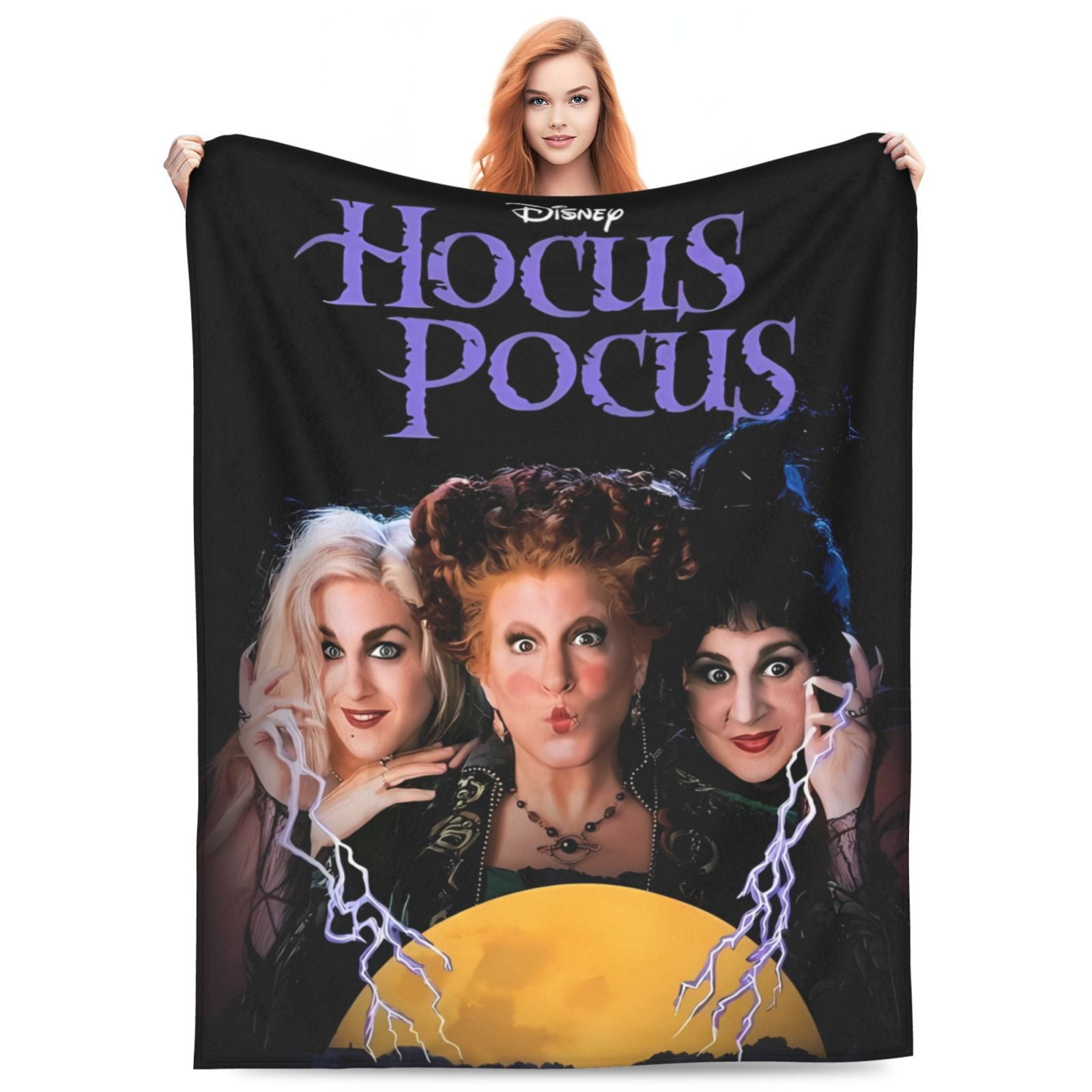 Hocus Pocus Printed Flannel Plush Throw Blanket, Super Soft and ...