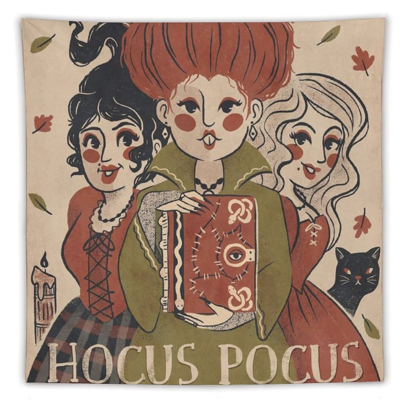 Hocus Pocus Tapestry Wall Hanging Tapestries 60"x60" Wall Blanket ...