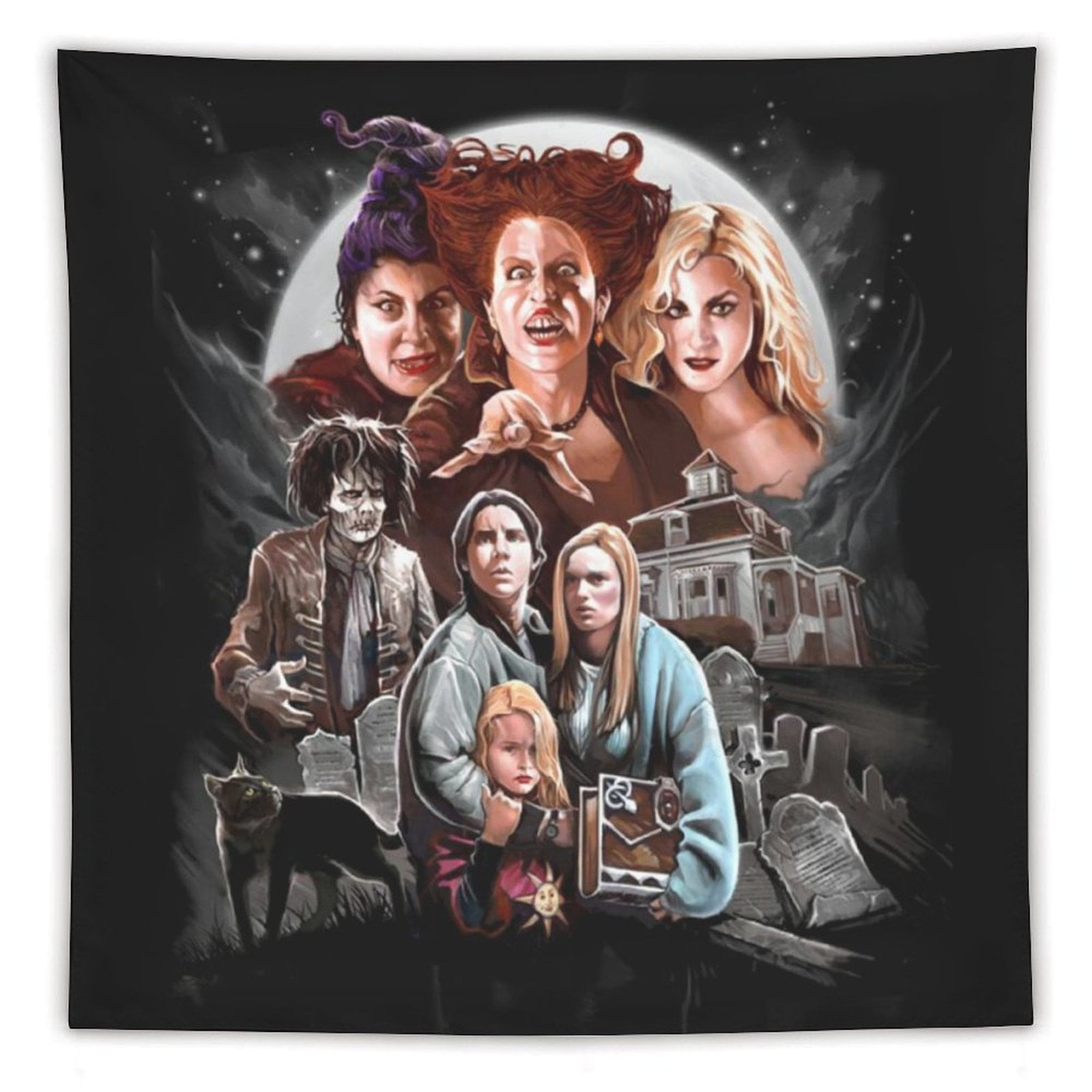 Hocus Pocus Tapestry Wall Hanging Tapestries 60"x60" Wall Blanket ...