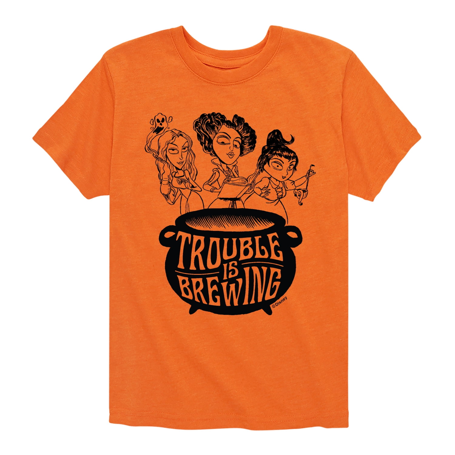 Hocus Pocus - Trouble is Brewing - Youth Short Sleeve Graphic T-Shirt ...