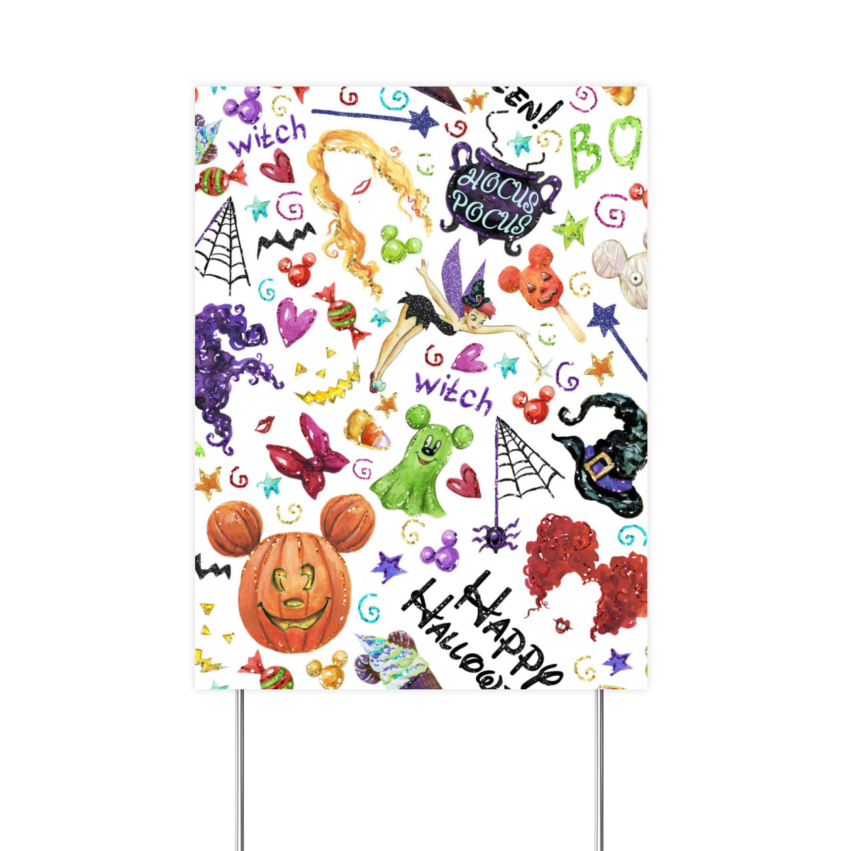 Hocus Pocus Vertical Yard Display Sign, 18 x 24 Inch Yard/Lawn ...