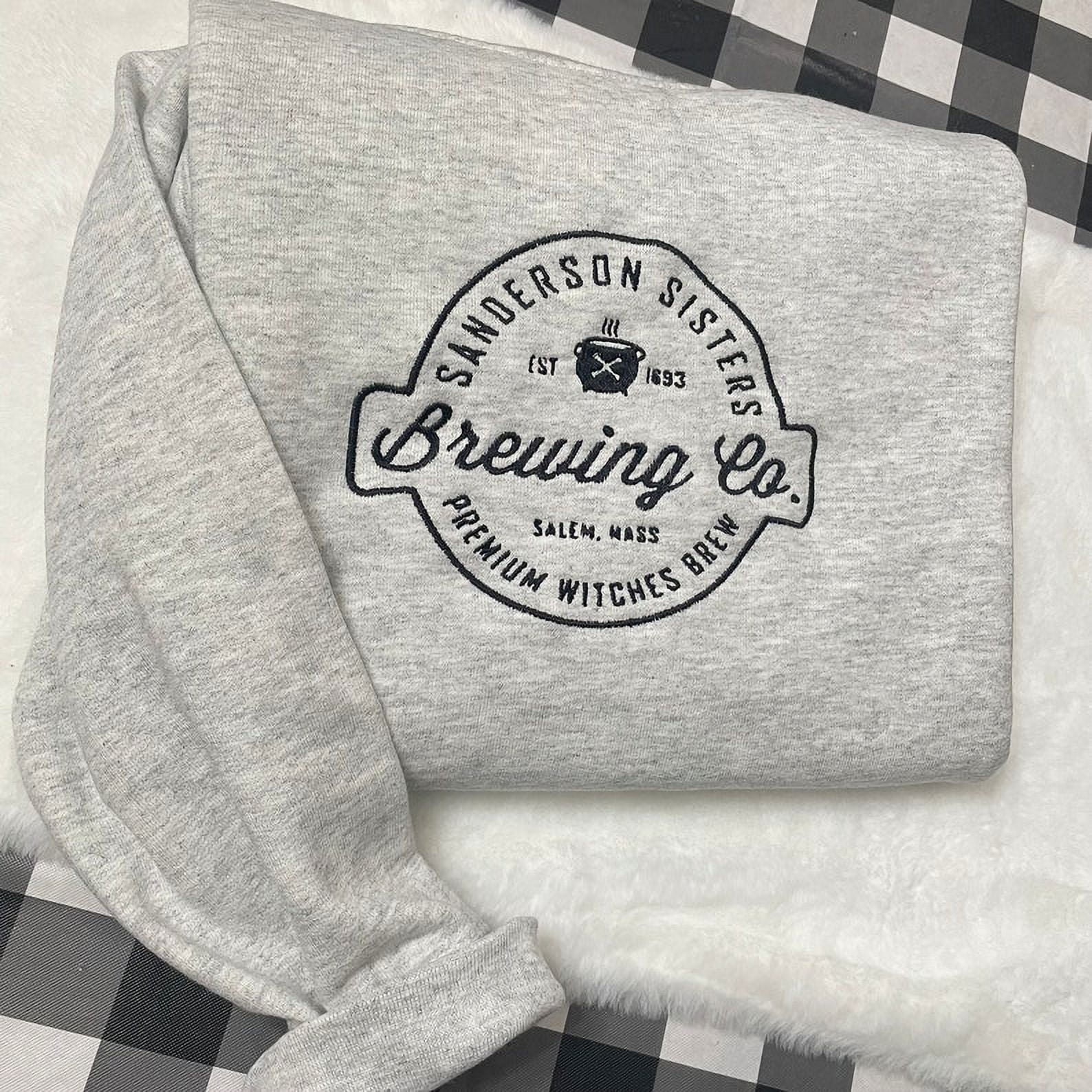 Hocus Pocus Witches Brewing Sanderson Embroidered Sweatshirt - Walmart.com